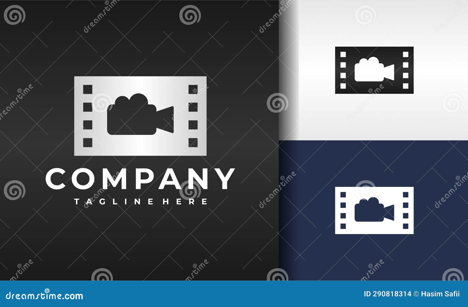 Video cinema movie logo stock vector. Illustration of modern - 290818314