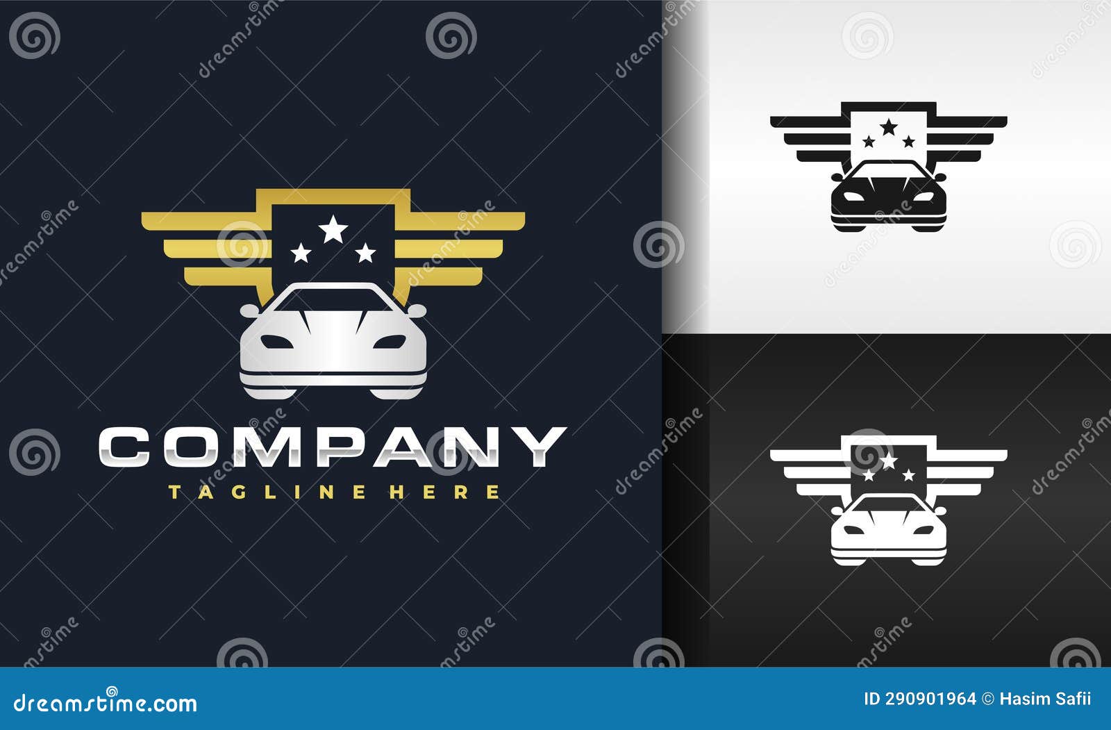 Car wing logo stock vector. Illustration of template - 290901964