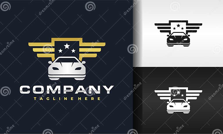 Car wing logo stock vector. Illustration of template - 290901964