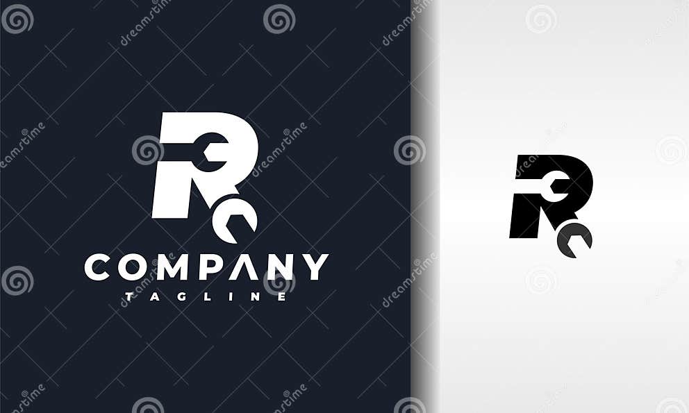 Letter R repair logo stock illustration. Illustration of logotype ...