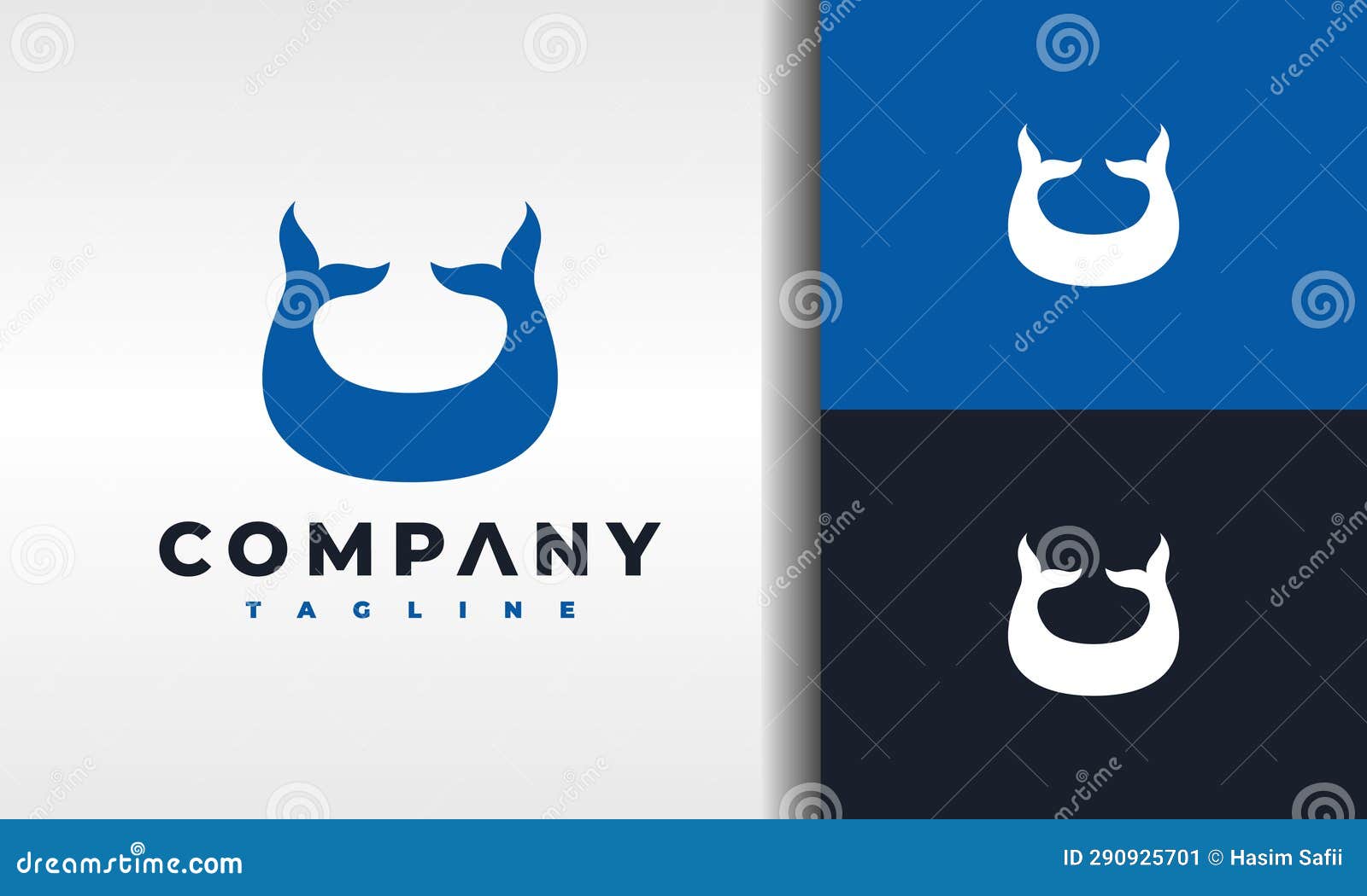 Letter U fish fin logo stock illustration. Illustration of life - 290925701