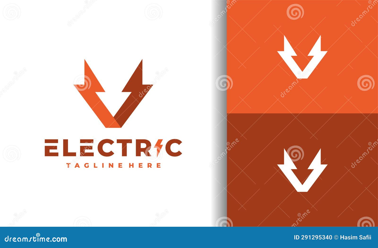 V volt logo stock vector. Illustration of letter, concept - 291295340