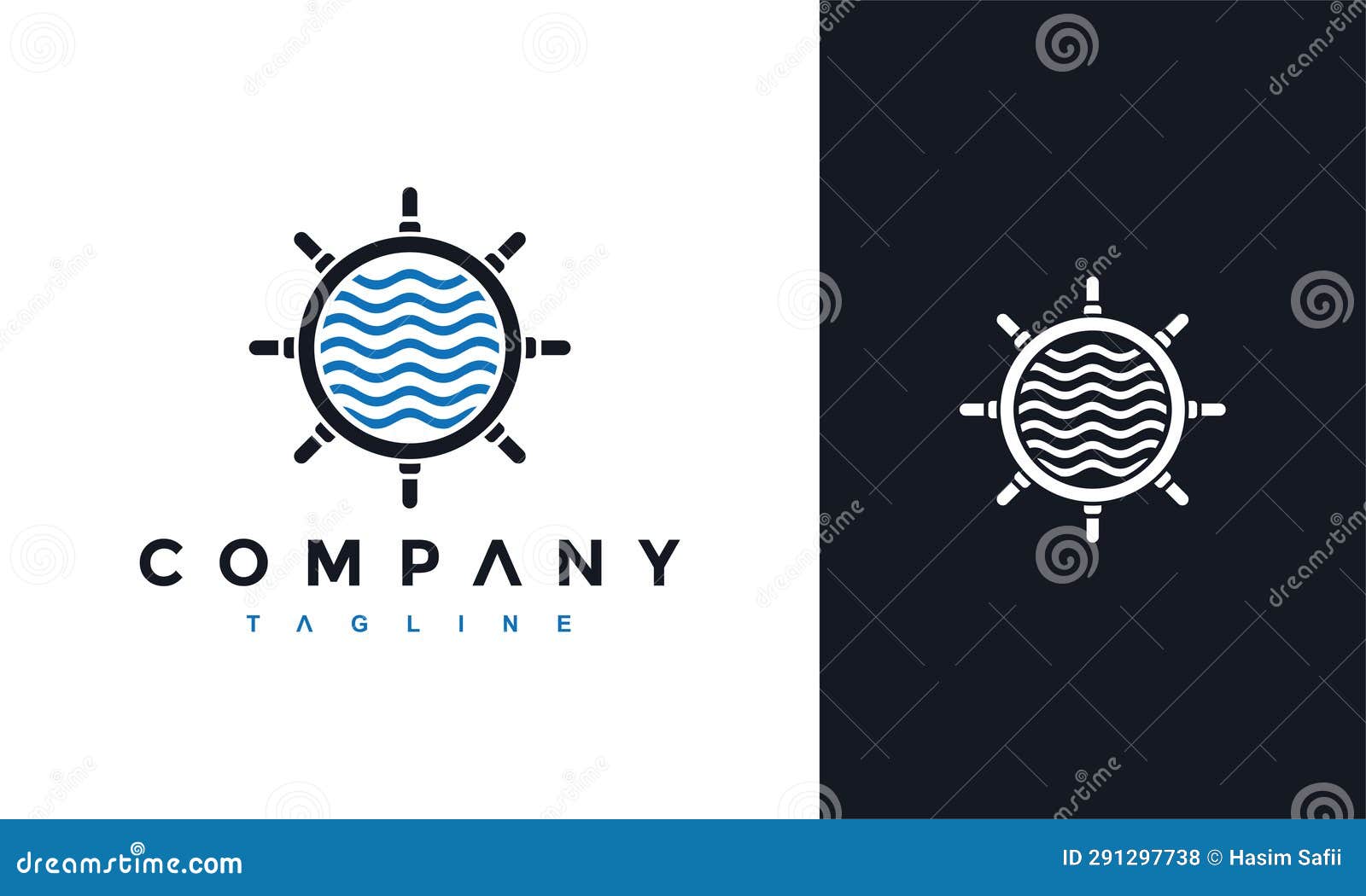 Ship rudder sea logo stock vector. Illustration of nautical - 291297738