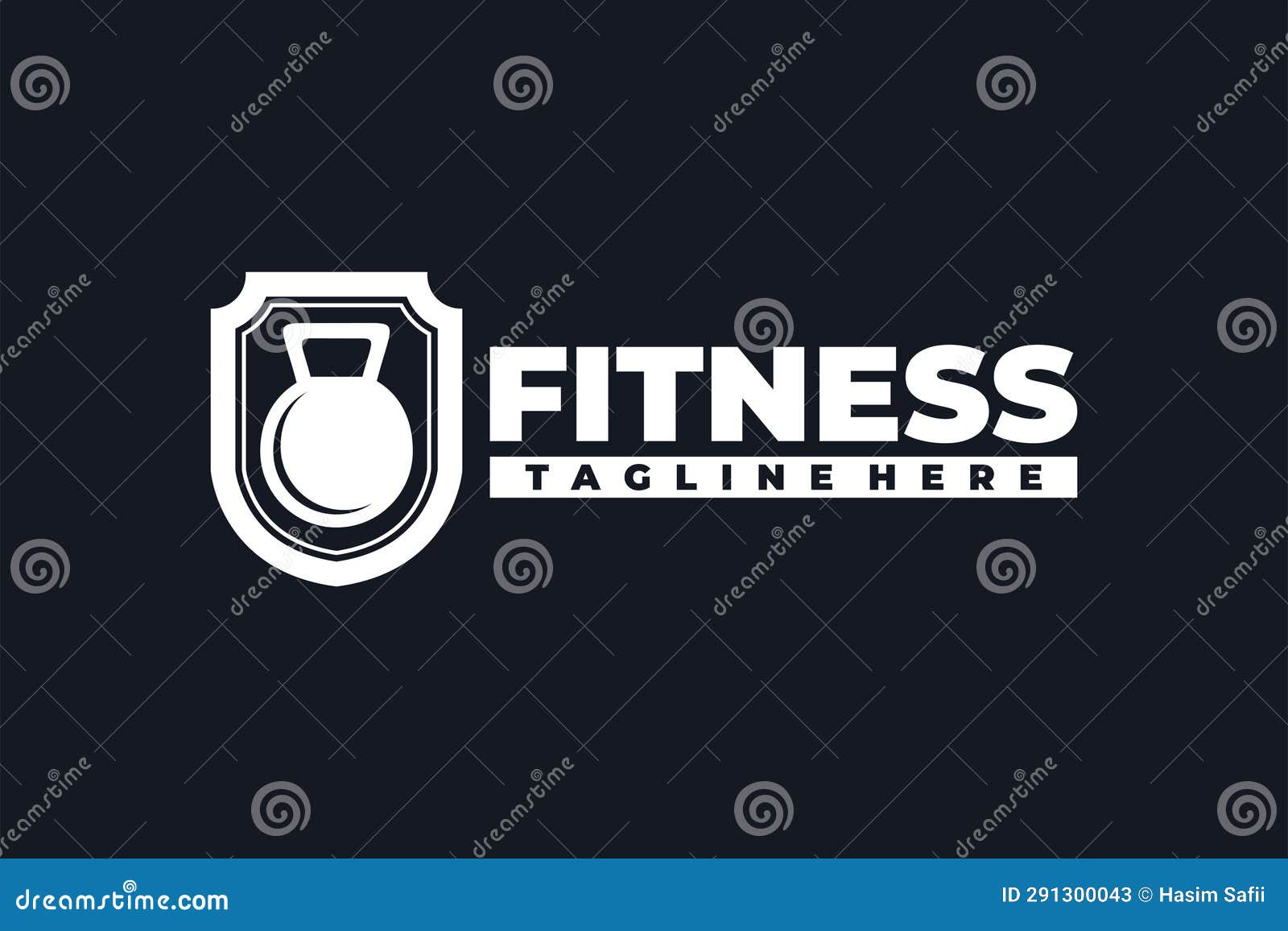 Shield fitness logo stock vector. Illustration of letter - 291300043