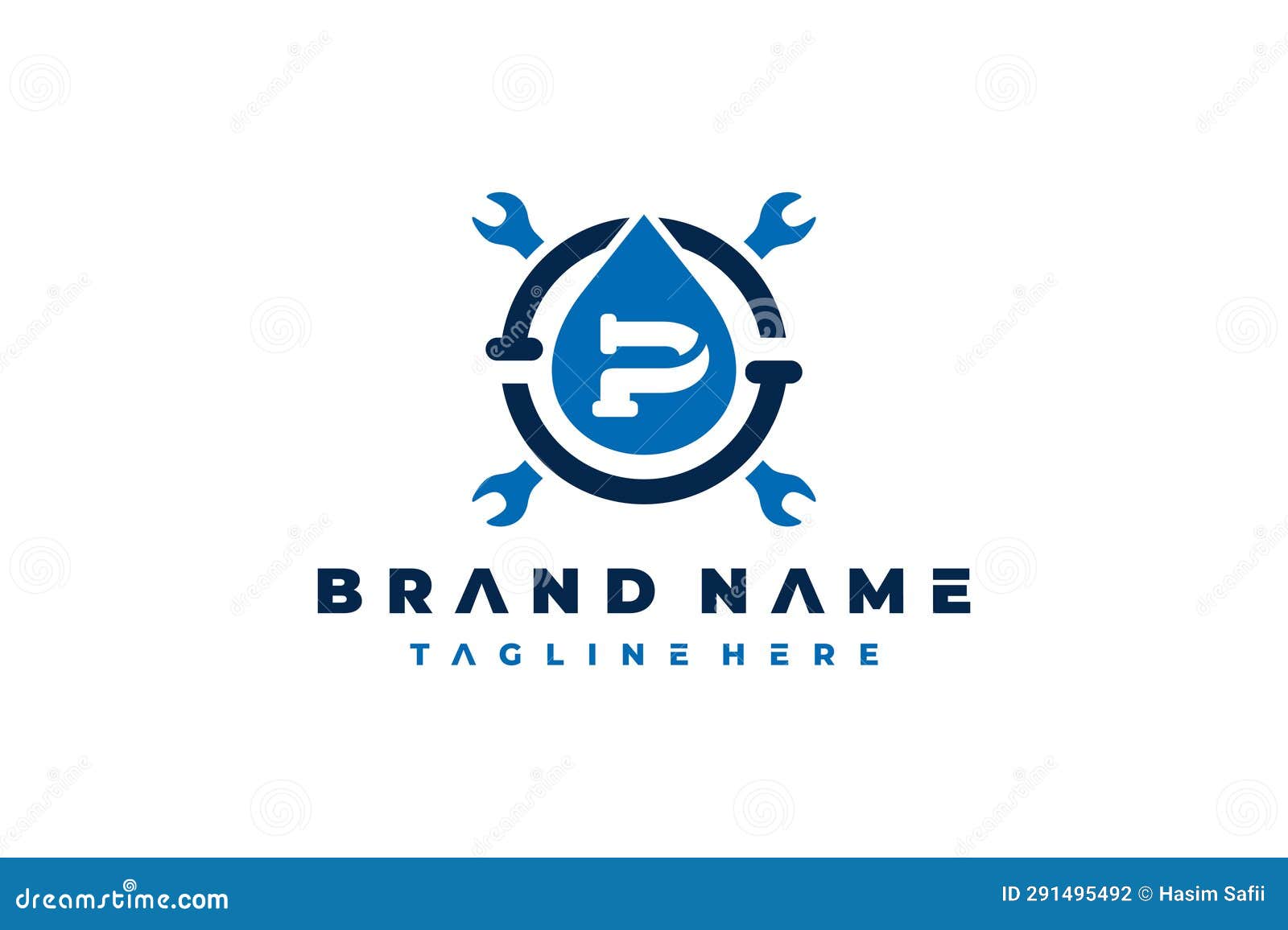 Letter P pipe logo stock vector. Illustration of logo - 291495492