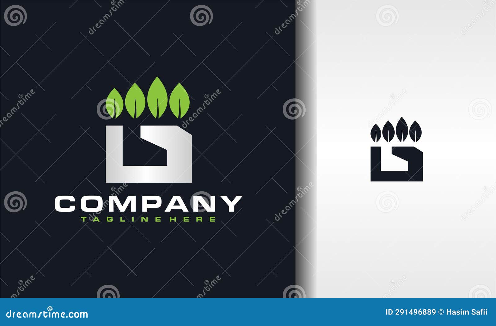 Fist leaf logo stock vector. Illustration of template - 291496889