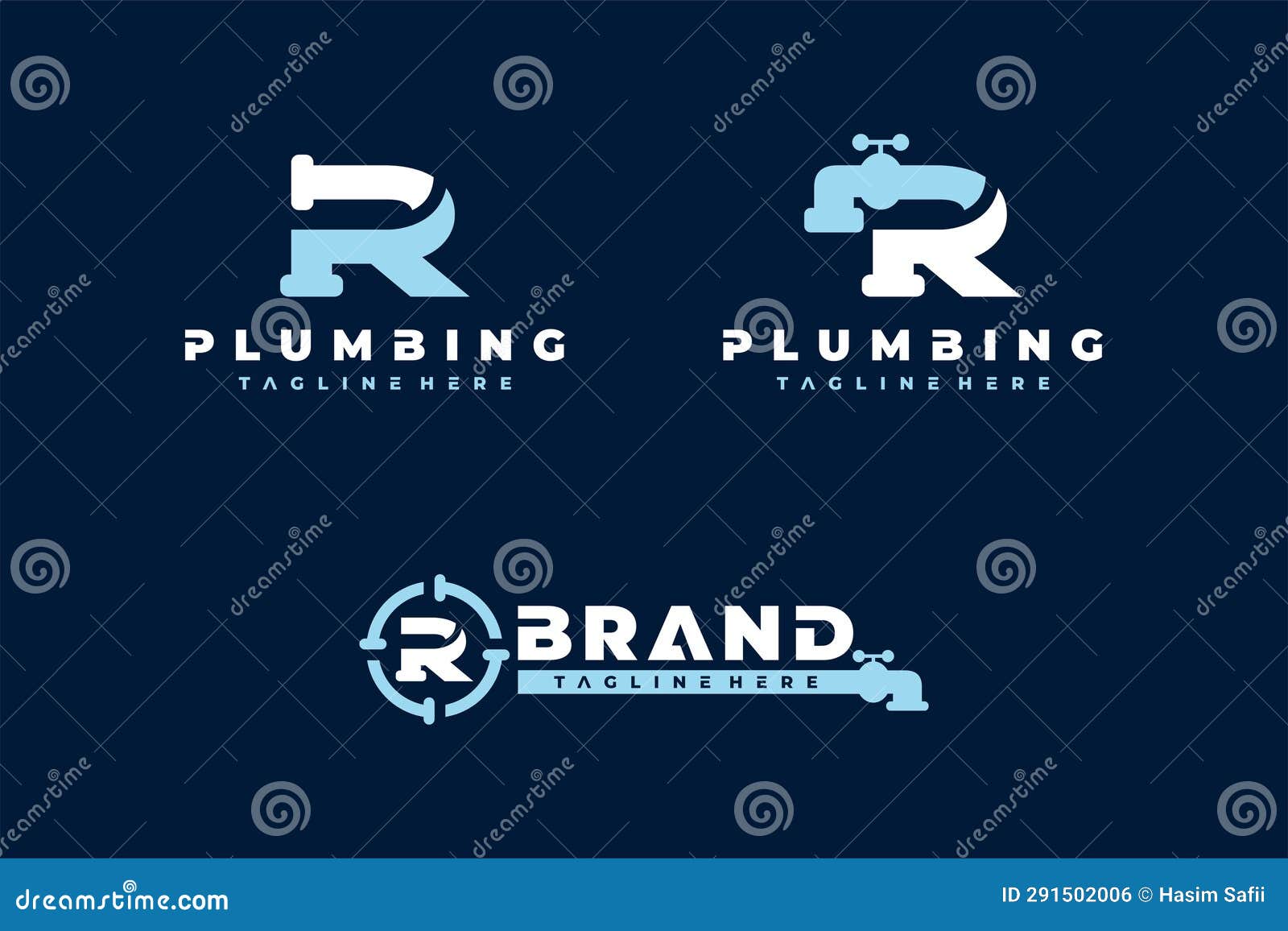 Letter R pipe logo stock vector. Illustration of bundle - 291502006