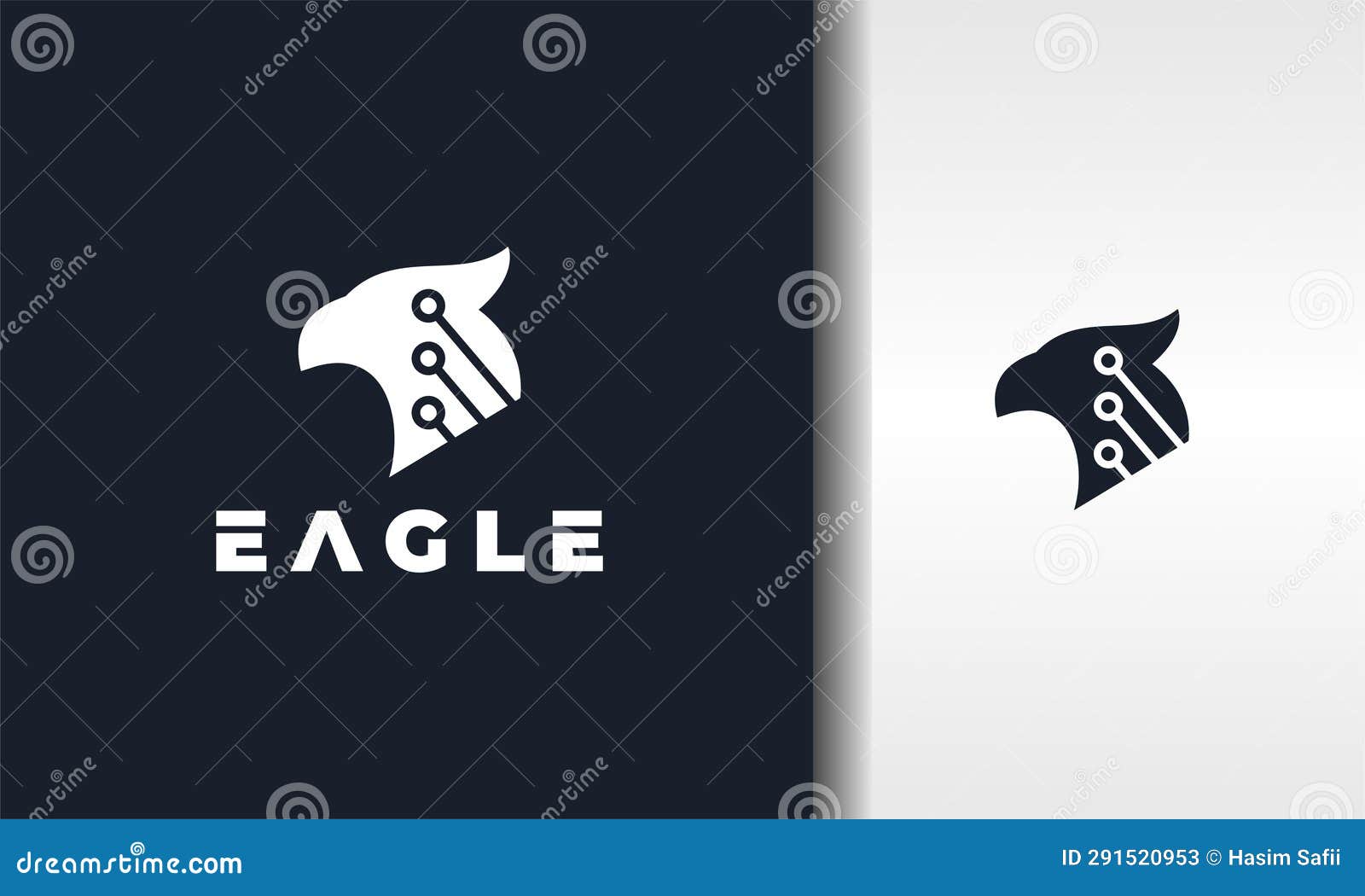 Eagle tech logo stock vector. Illustration of future - 291520953