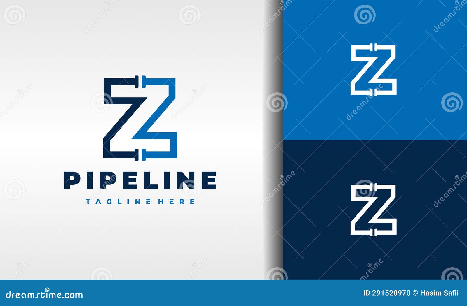 Letter Z pipe logo stock vector. Illustration of graphic - 291520970