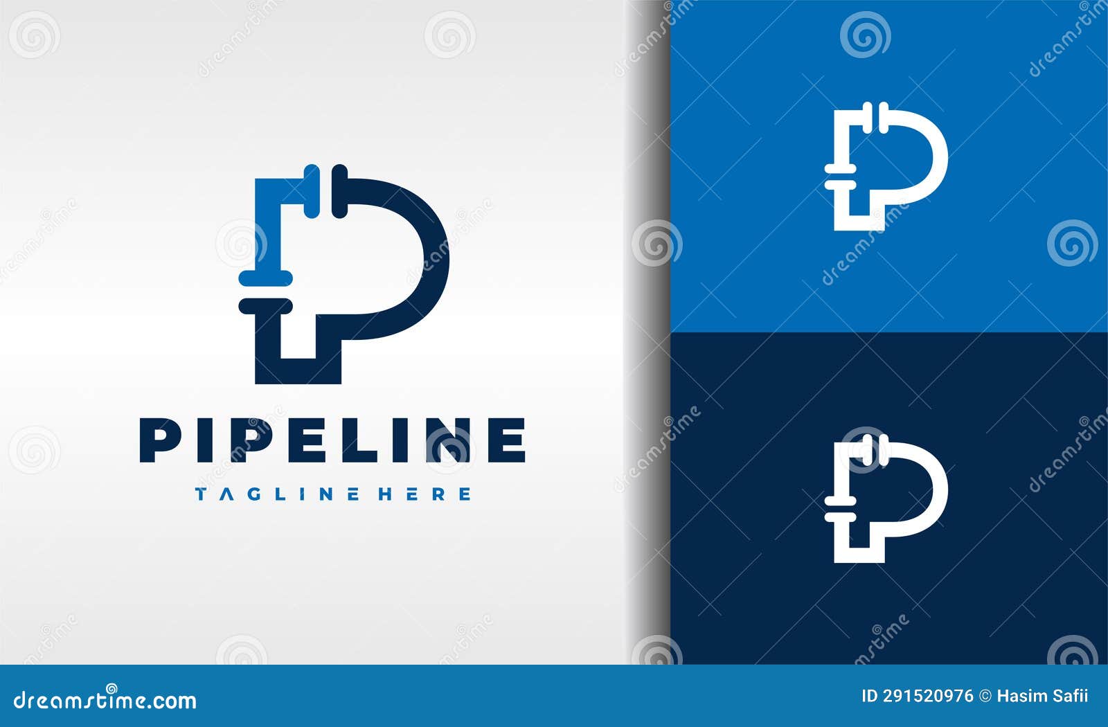 Letter P pipe logo stock vector. Illustration of plumbing - 291520976