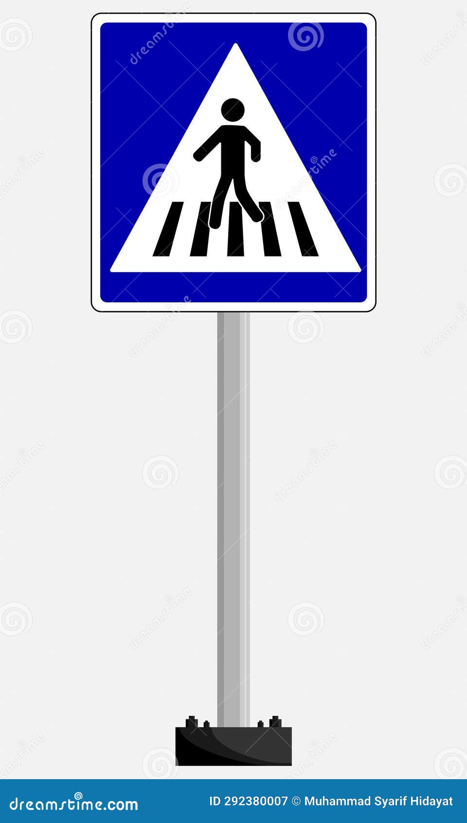 Crosswalk sign stock vector. Illustration of diagram - 292380007