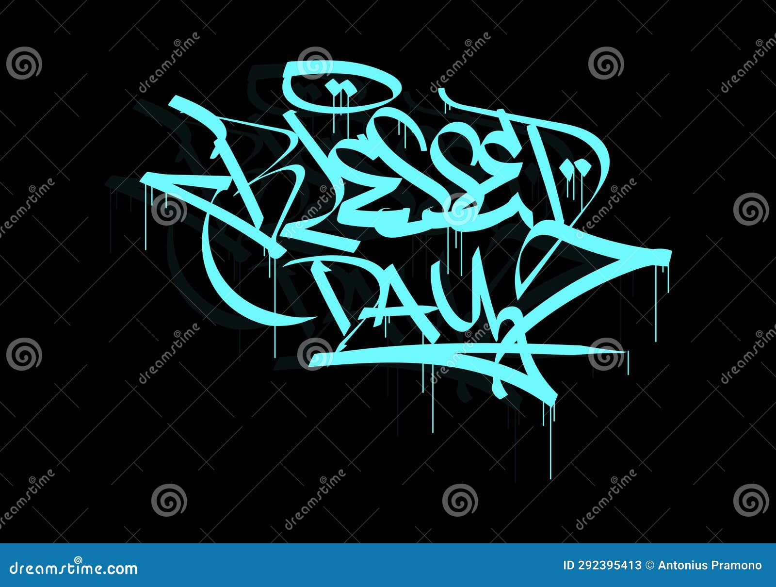 Blessed Word On Red Background. Cartoon Vector | CartoonDealer.com ...