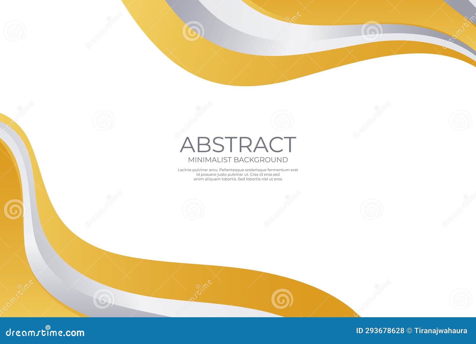 Wavy Yellow and Gray Gradient Vector Background Stock Vector ...