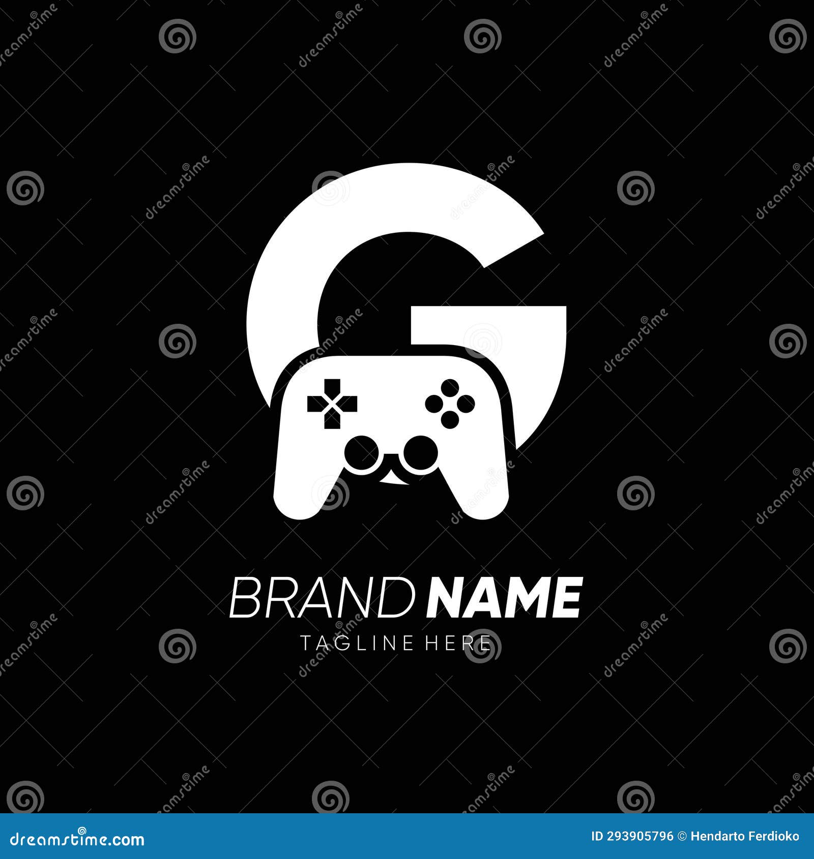 Letter G Initial Joy Stick Controller Game Logo Design Vector Icon ...