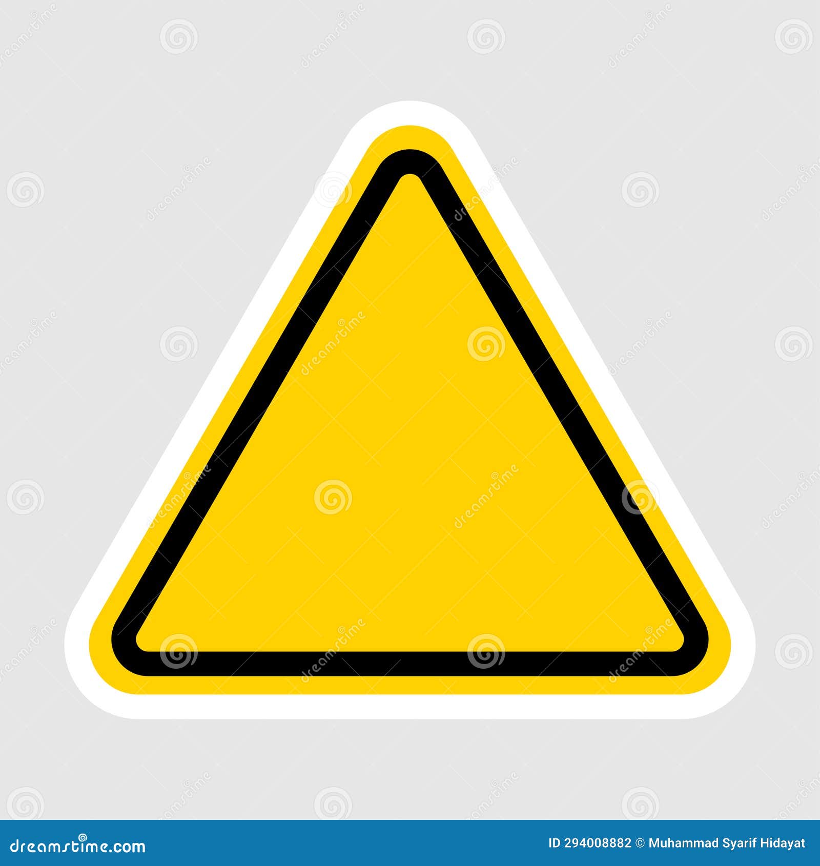 Triangle warning sign stock vector. Illustration of vector - 294008882