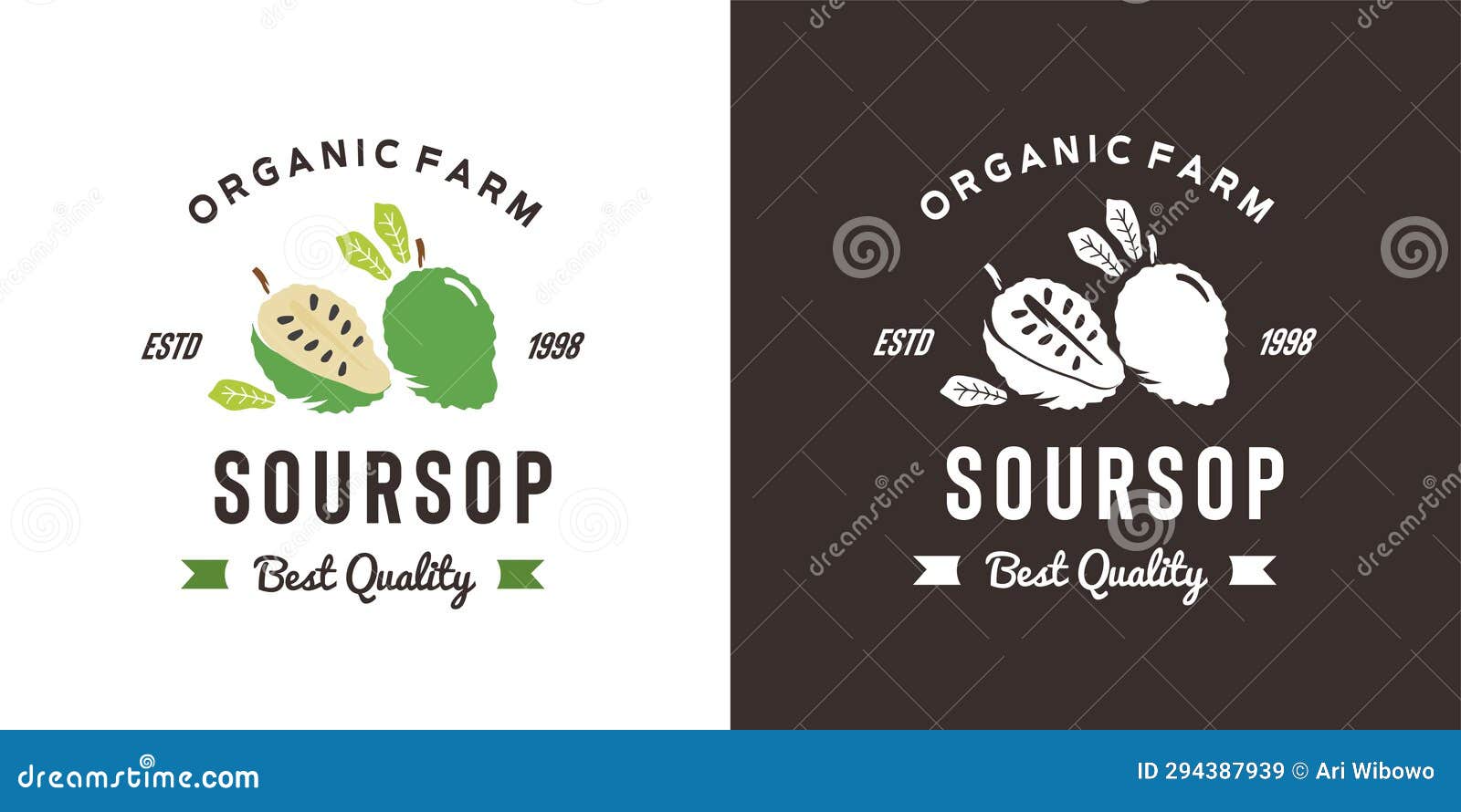Vintage Soursop Fruit Logo Illustration Suitable for Fruit Shop and ...