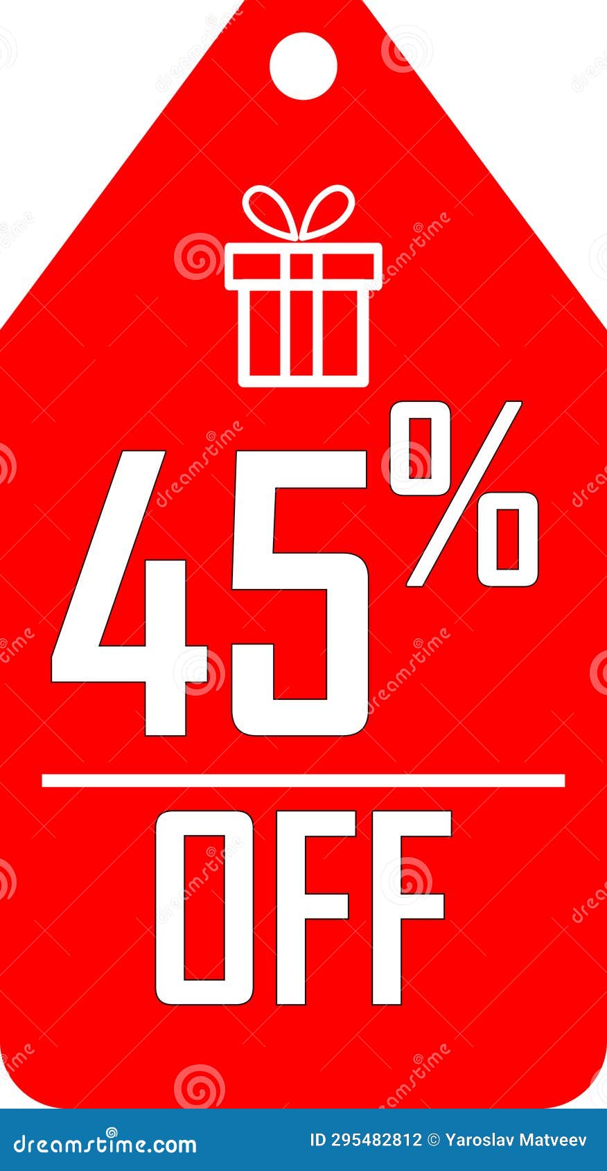45 Off Discount Icon Vector Graphics Stock Vector - Illustration of ...