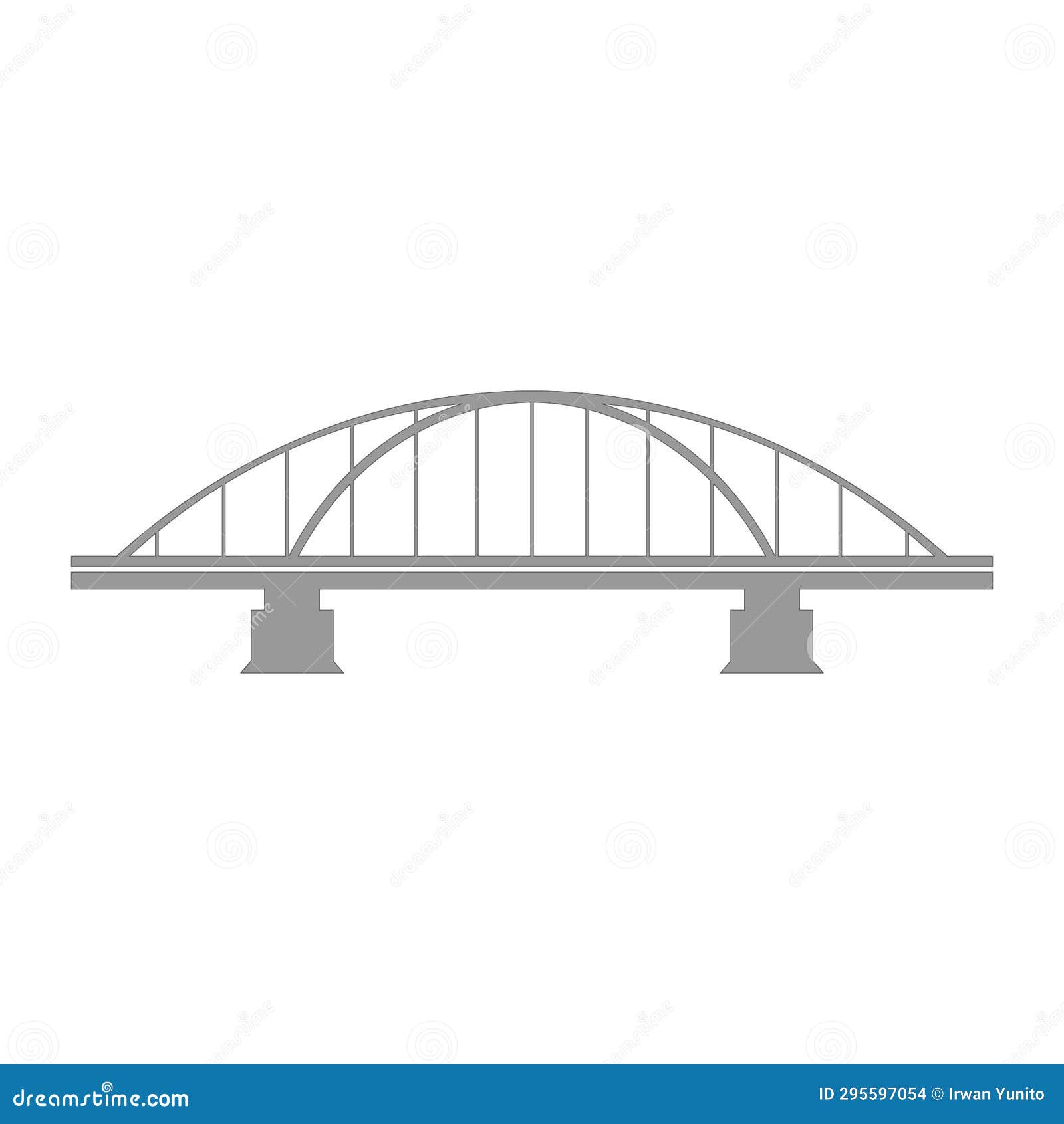 Icon Vector Stock Bridge Template Design Trendy Stock Illustration ...
