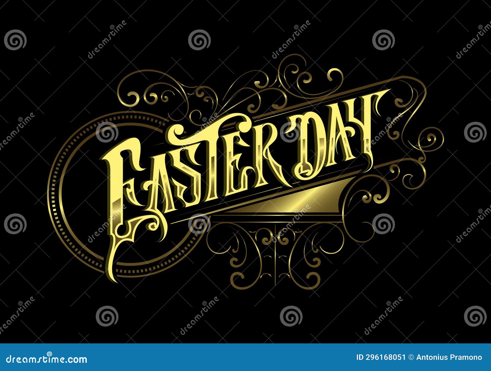 EASTER DAY Word Custom Lettering Design Stock Vector - Illustration of ...