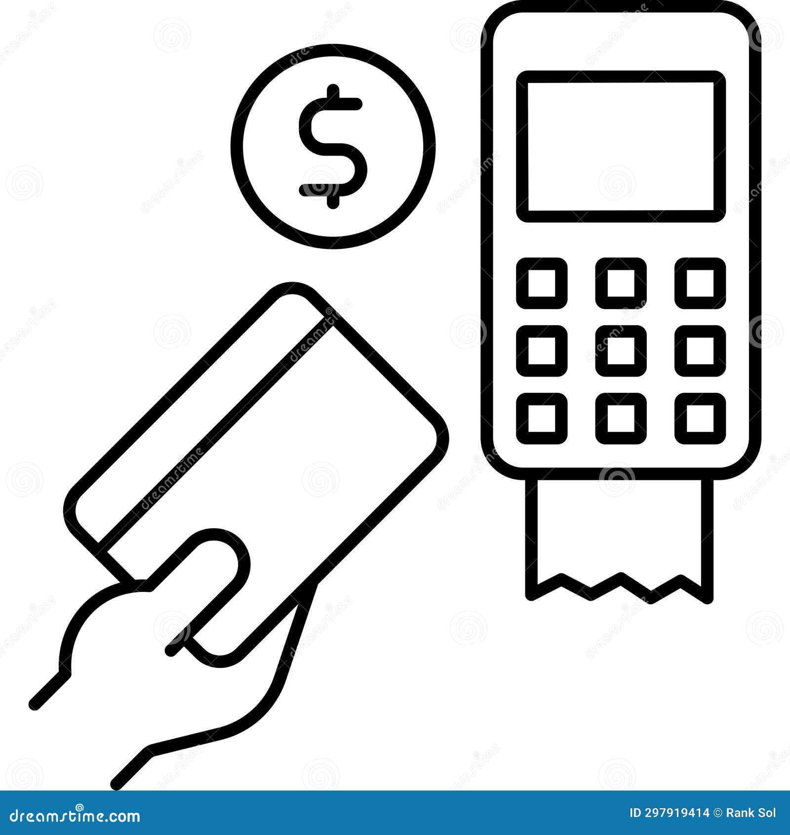 Card Payment Which Can Easily Modify or Edit Stock Illustration ...
