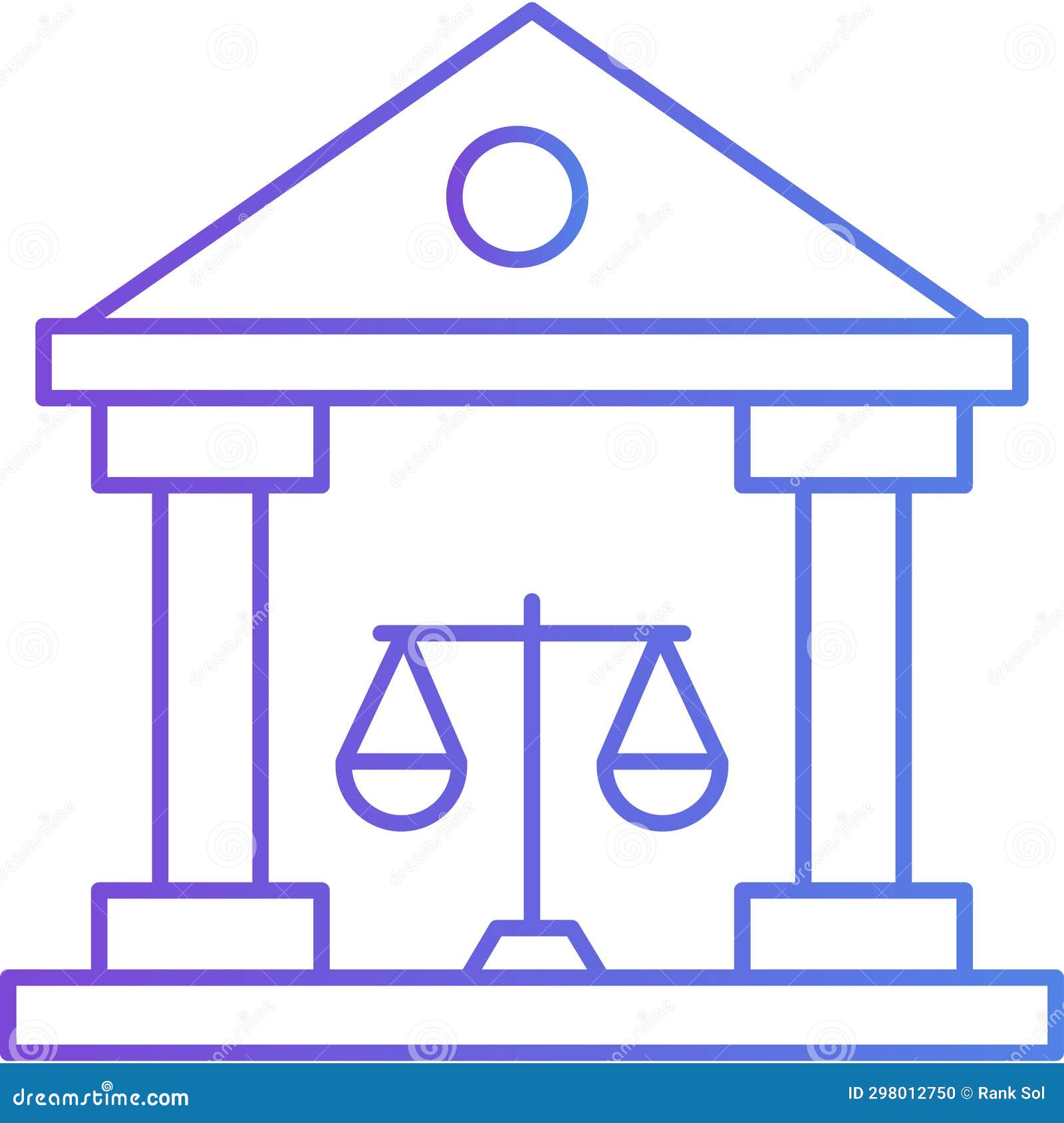 Bank Law Which Can Easily Modify or Edit Stock Vector - Illustration of ...