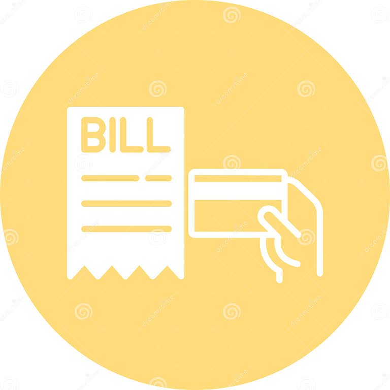 Bill Payment Which Can Easily Modify or Edit Stock Illustration ...