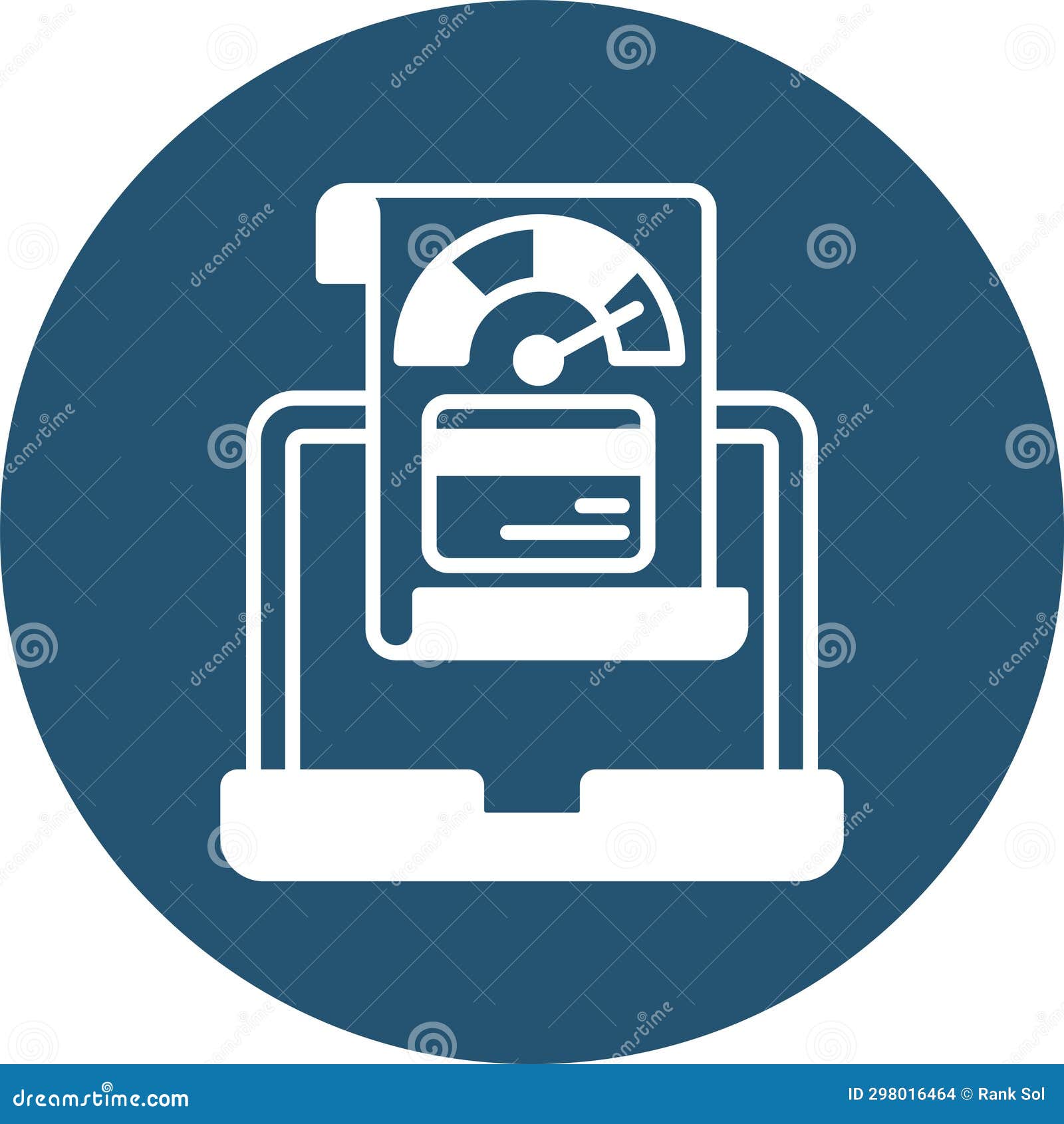 Credit Card Score Which Can Easily Modify or Edit Stock Illustration ...