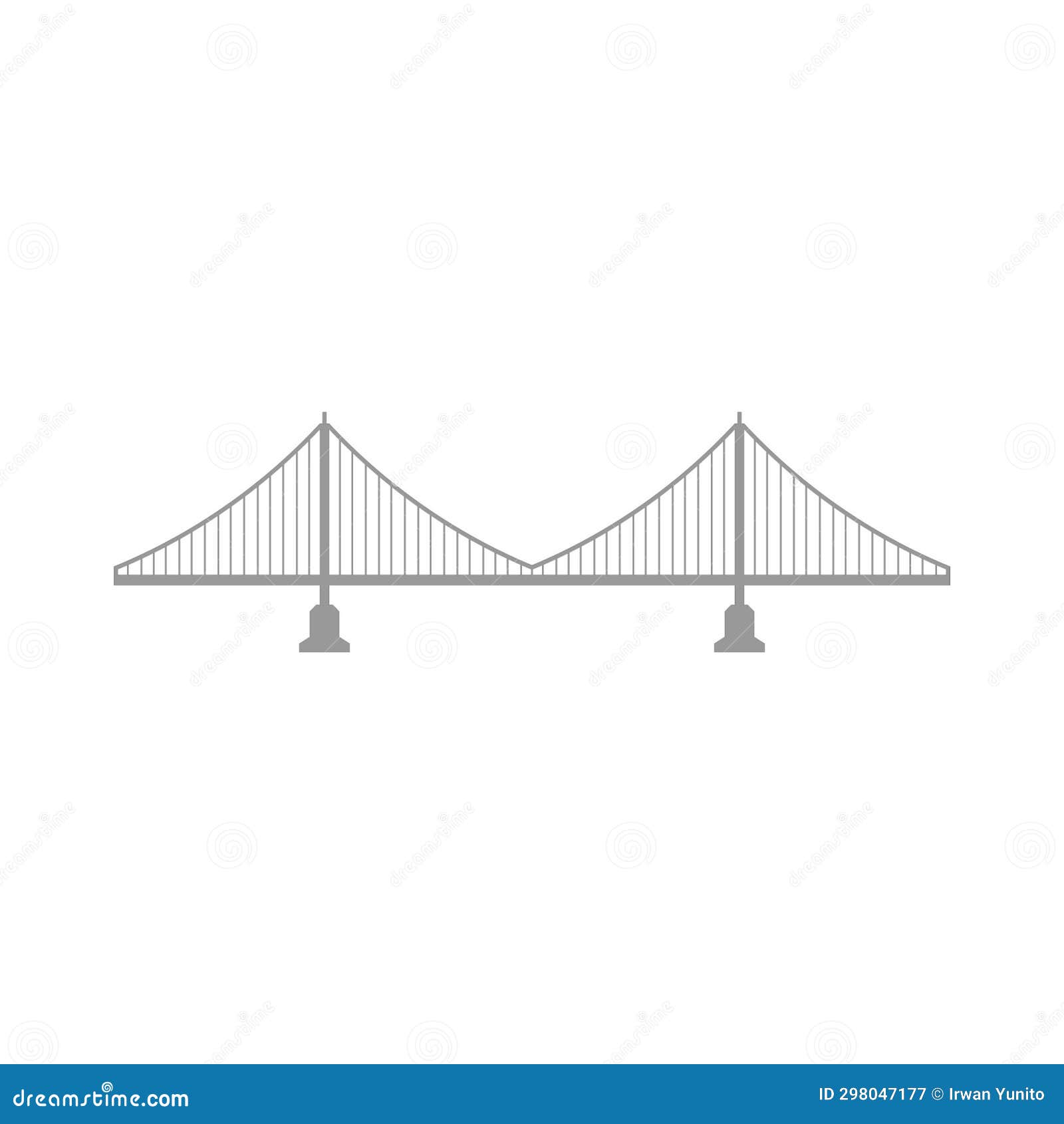 Icon Vector Bridge Template Design Trendy Stock Illustration ...