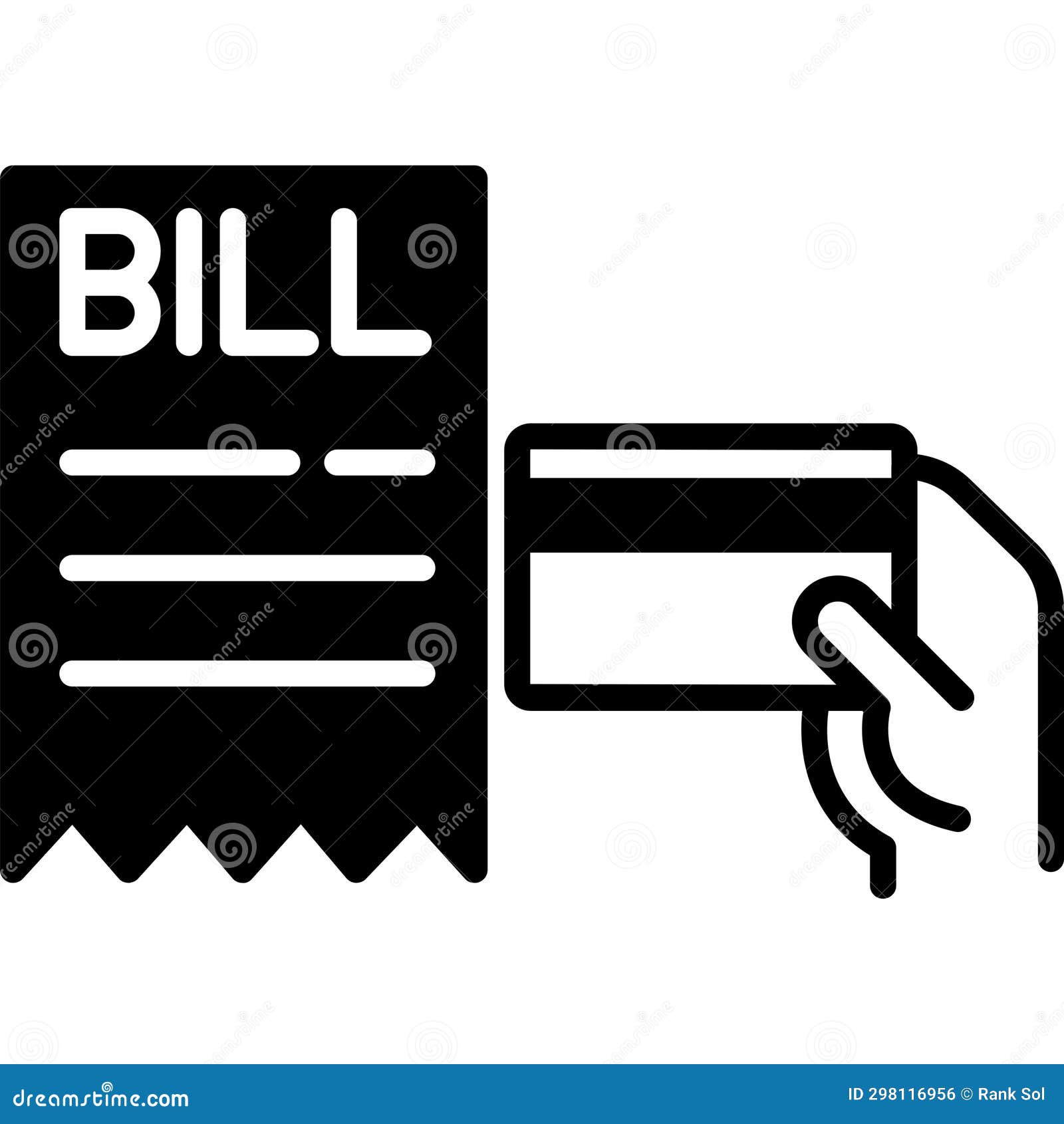 Bill Payment Which Can Easily Modify or Edit Stock Illustration ...