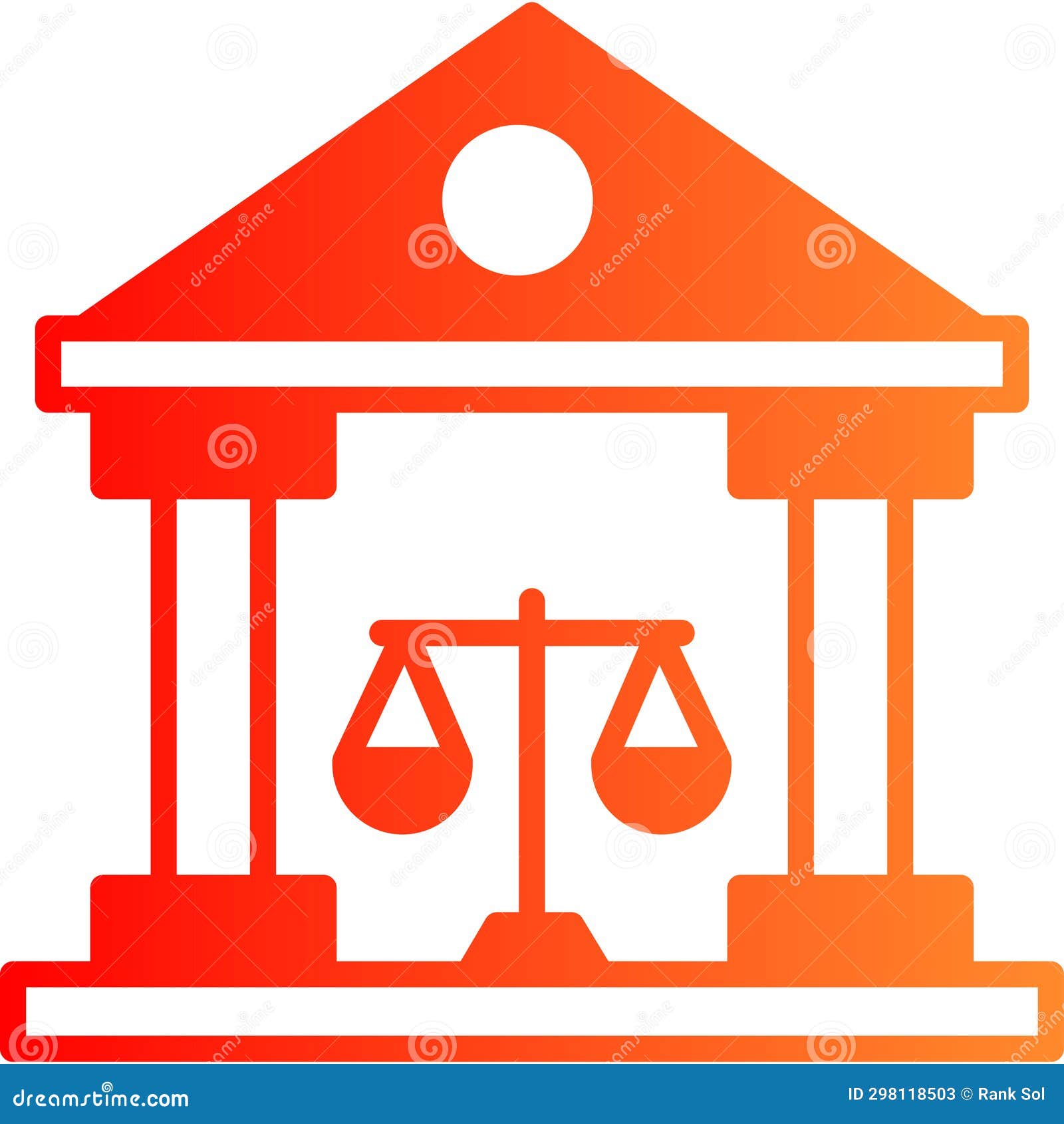 Bank Law Which Can Easily Modify or Edit Stock Vector - Illustration of ...