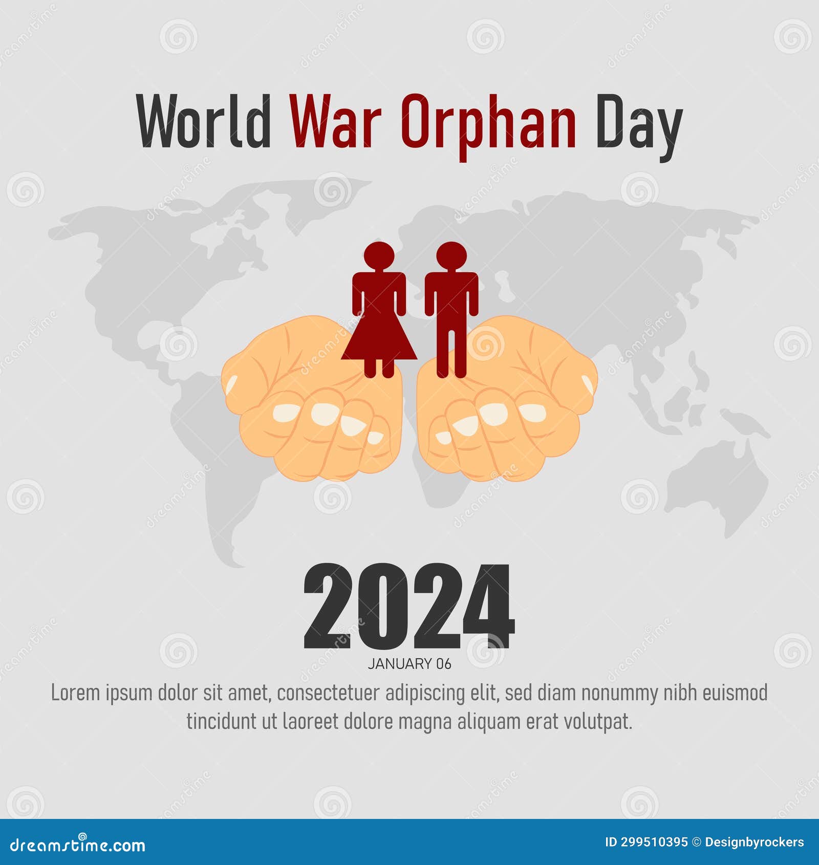 World War Orphan Day stock vector. Illustration of orphan - 299510395