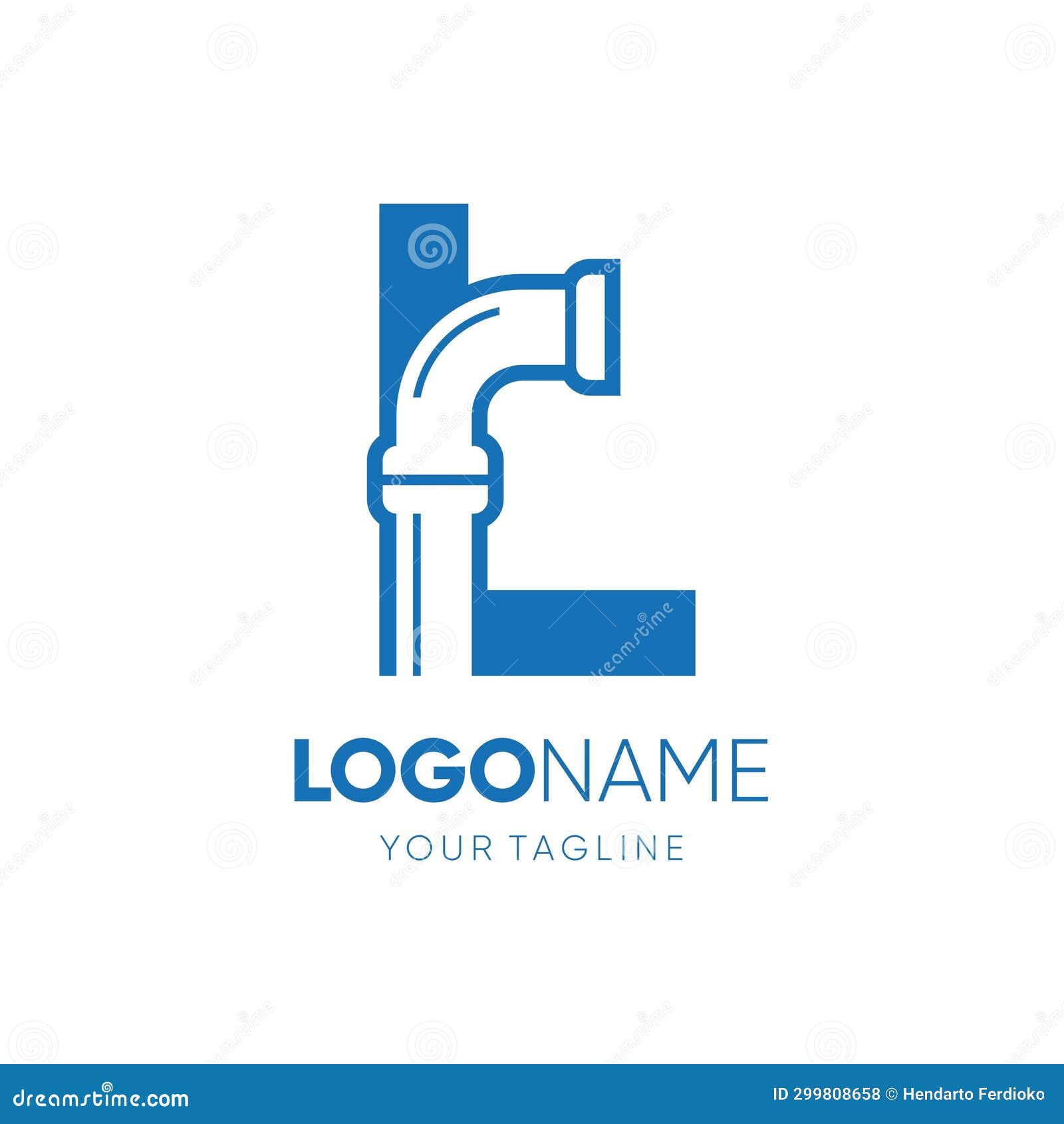 Letter L Pipe Plumbing Industrial Logo Design Vector Icon Graphic ...