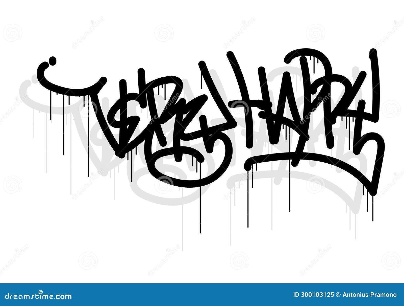 VERY HAPPY Word Graffiti Tag Style Stock Vector - Illustration of ...
