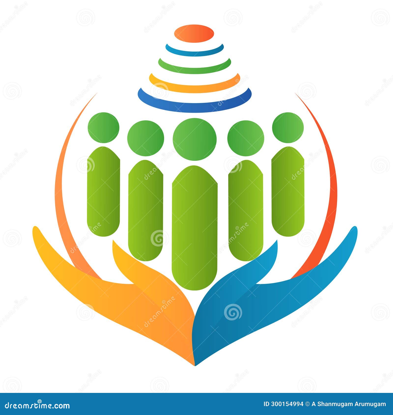 Humanity social logo stock illustration. Illustration of social - 300154994