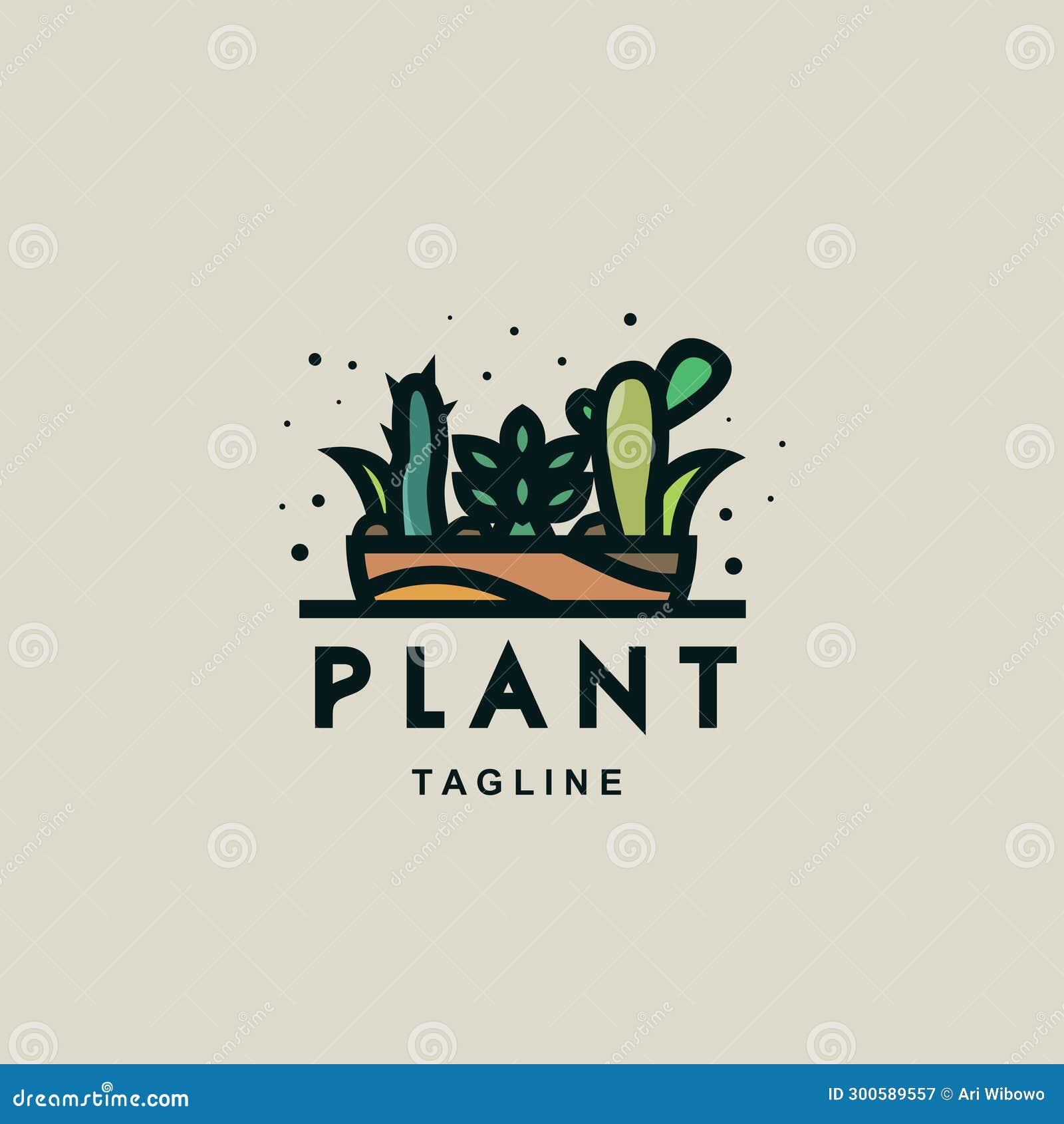 Suculents Green Plant Modern Logo Stock Vector - Illustration of nature ...
