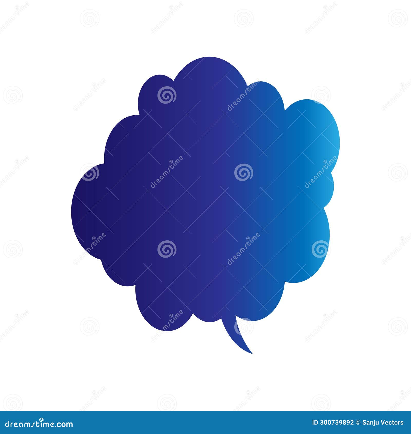 Comment Logo Icon Illustrated with Blue Color Stock Vector ...