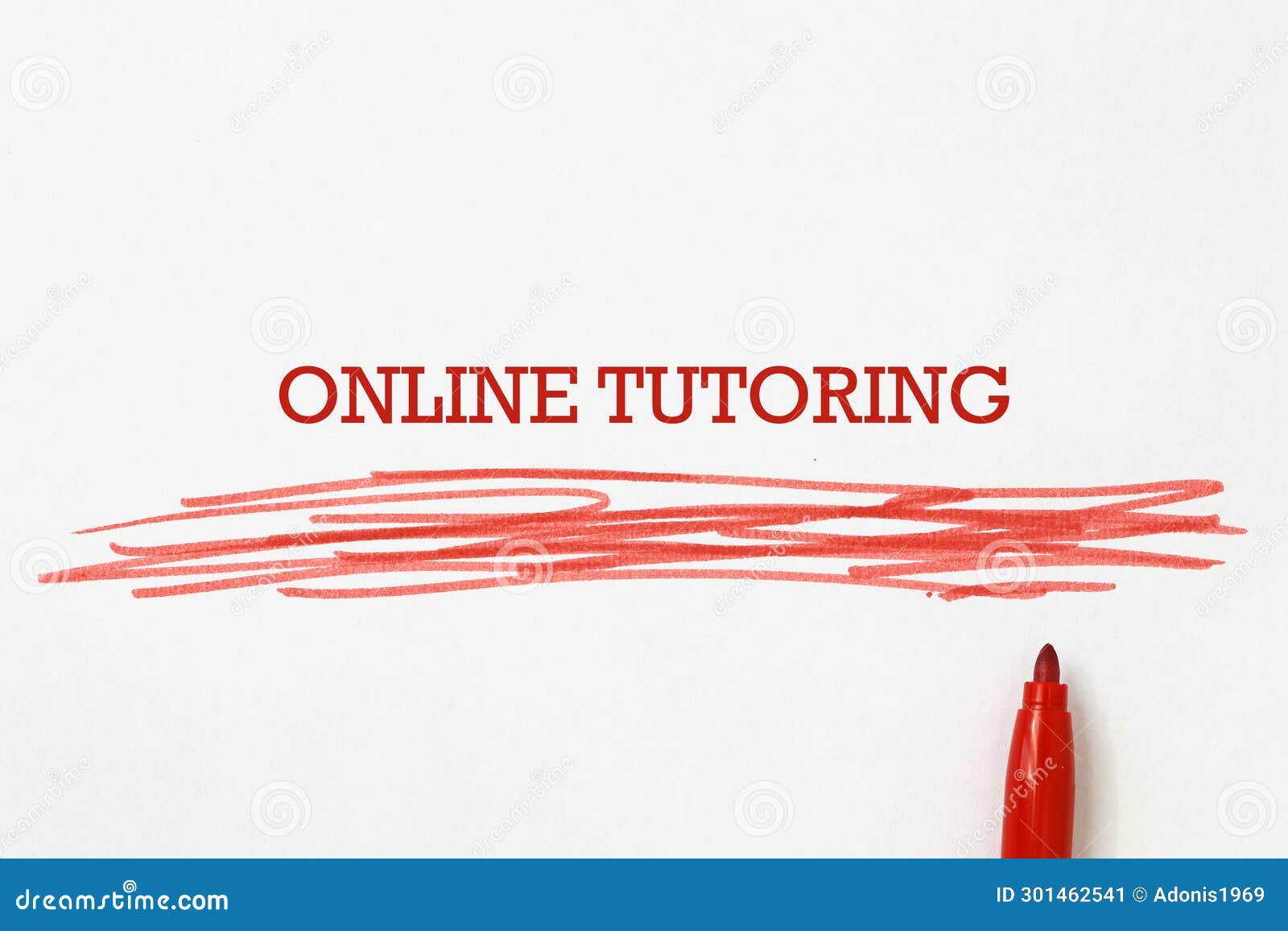 Online tutoring on white stock image. Image of online - 301462541