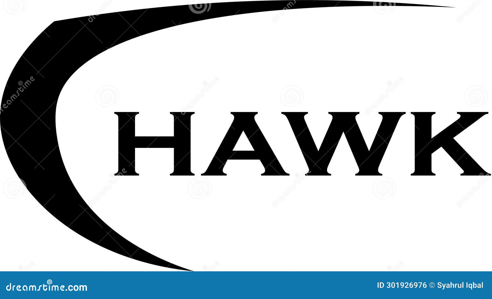 Hawk logo stock illustration. Illustration of fighter - 301926976