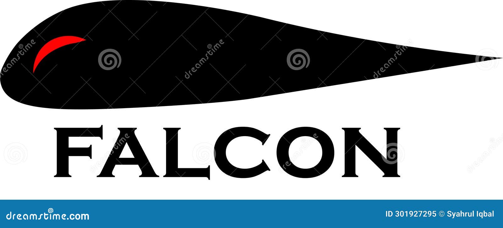 Falcon logo stock illustration. Illustration of simple - 301927295
