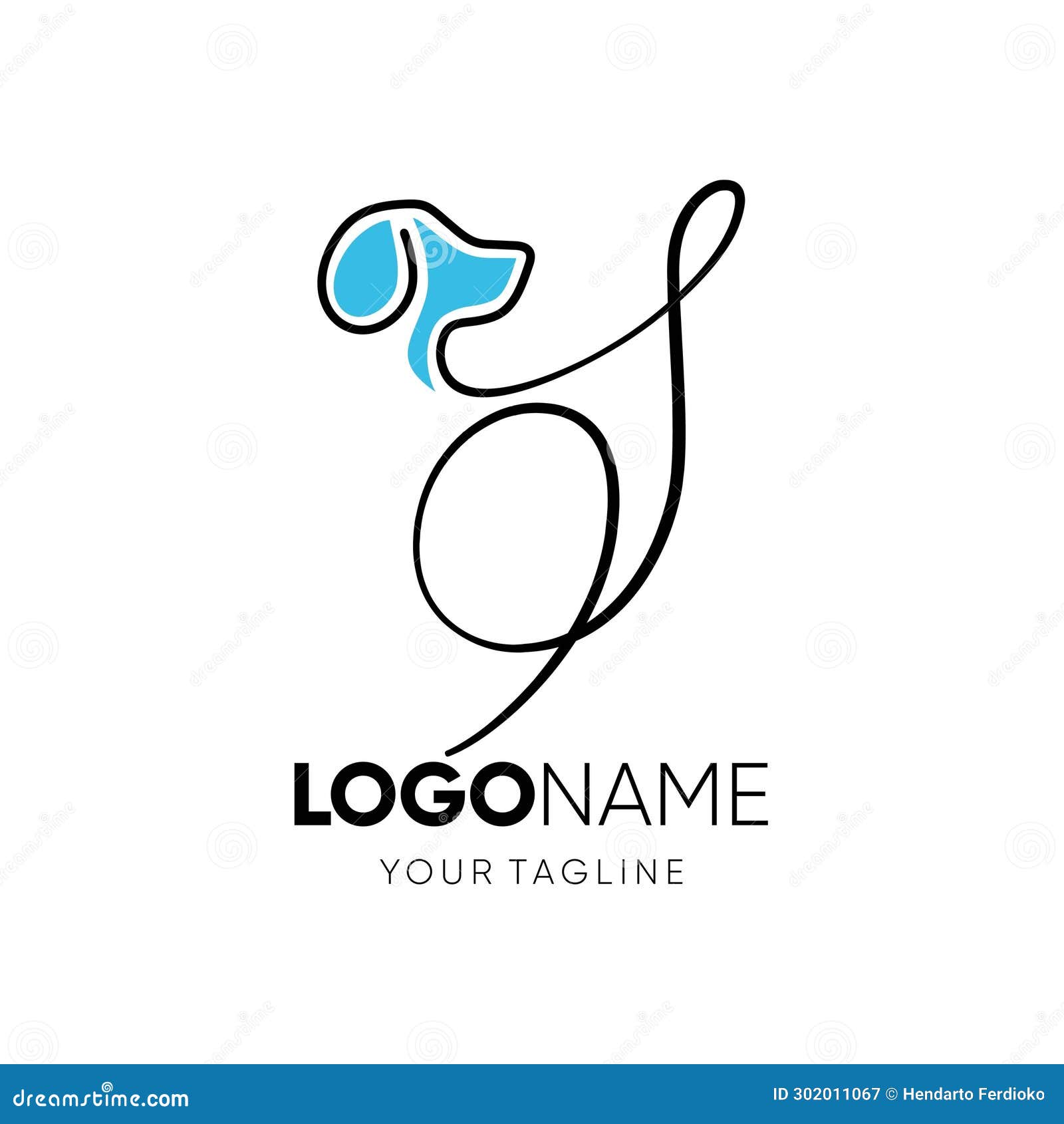 Letter Script S Dog Logo Design Vector Icon Graphic Emblem Illustration ...