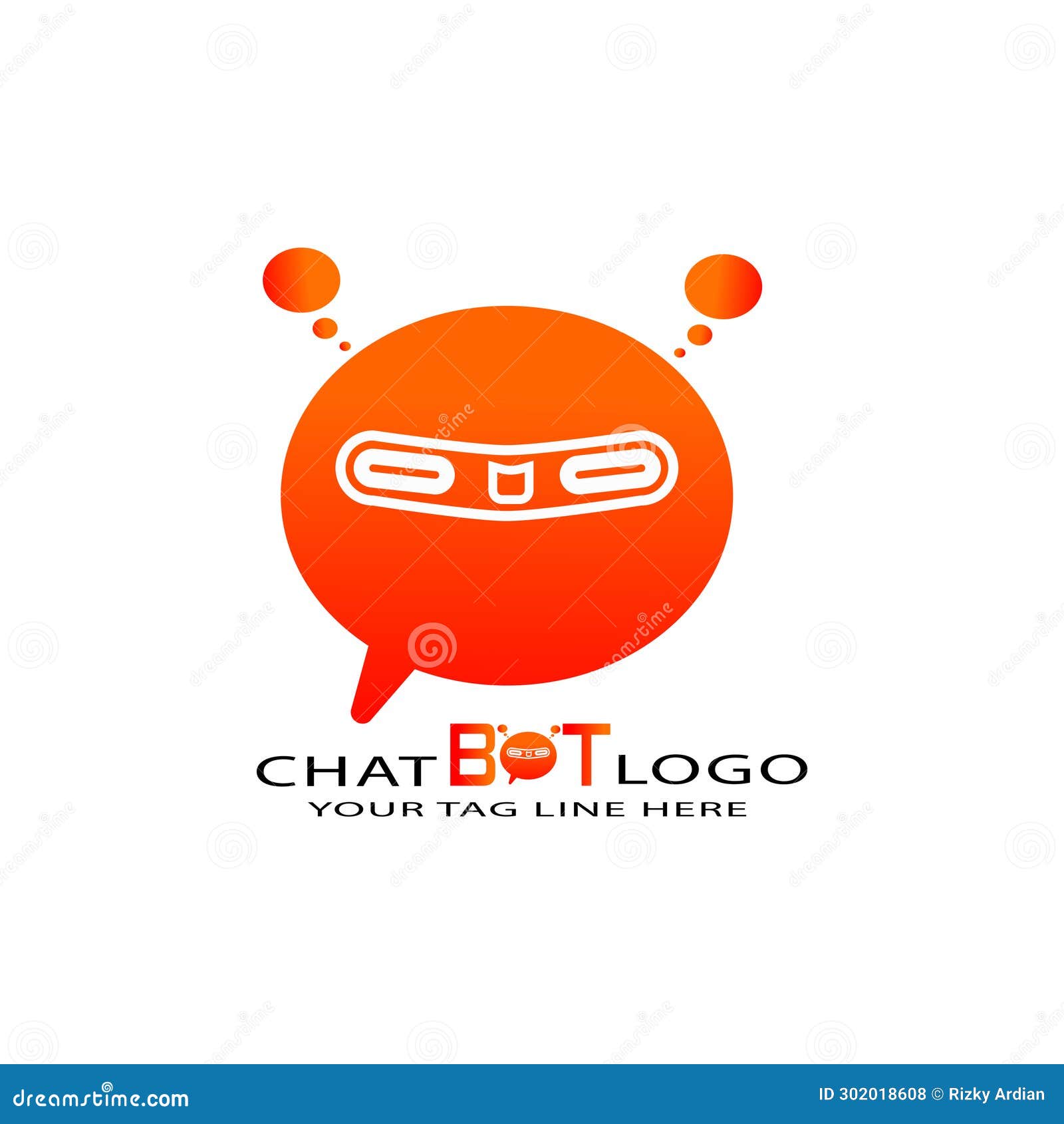 Chat boot logo stock vector. Illustration of dialog - 302018608