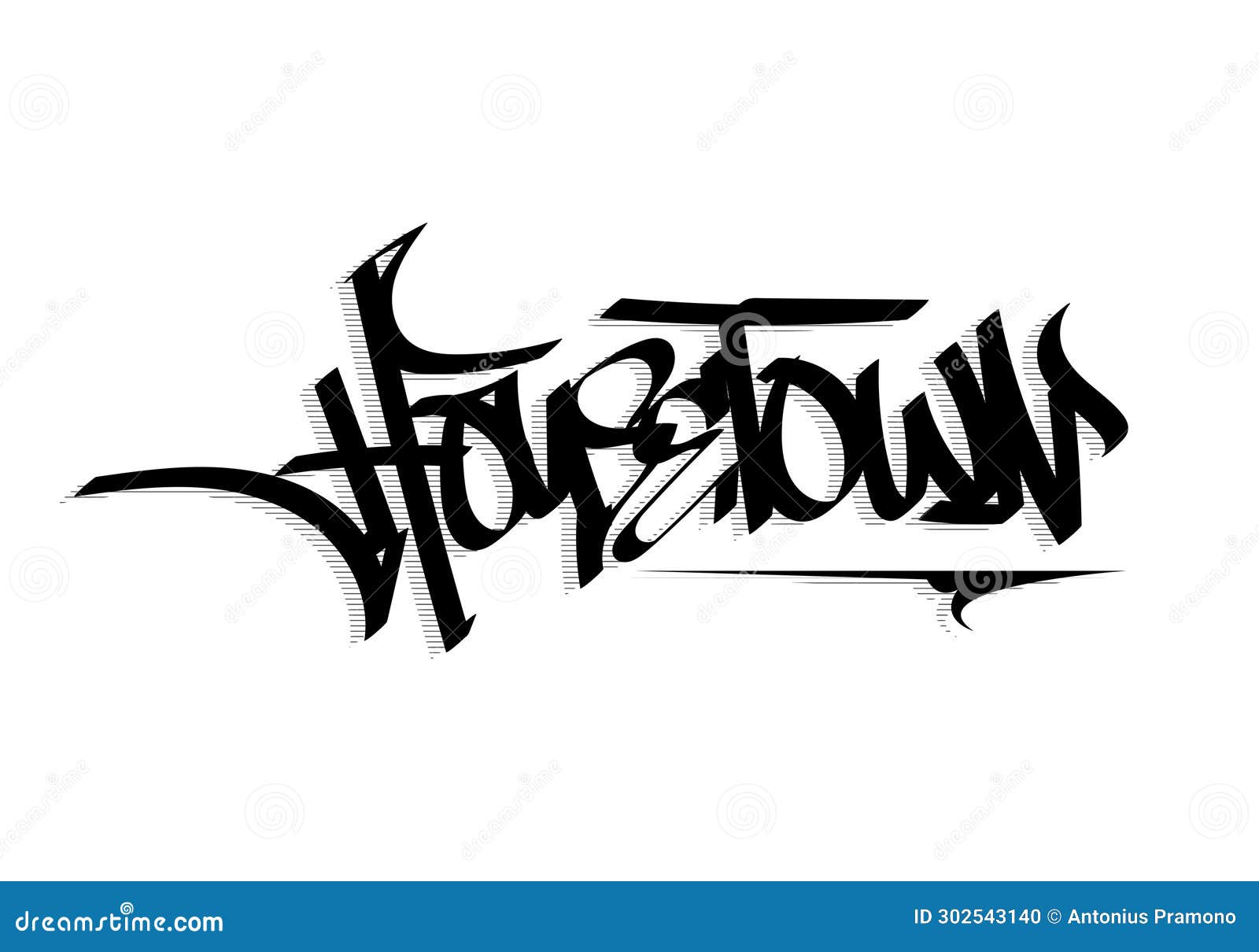 HOUSE TOWN Lettering Custom Logo Design Stock Vector - Illustration of ...