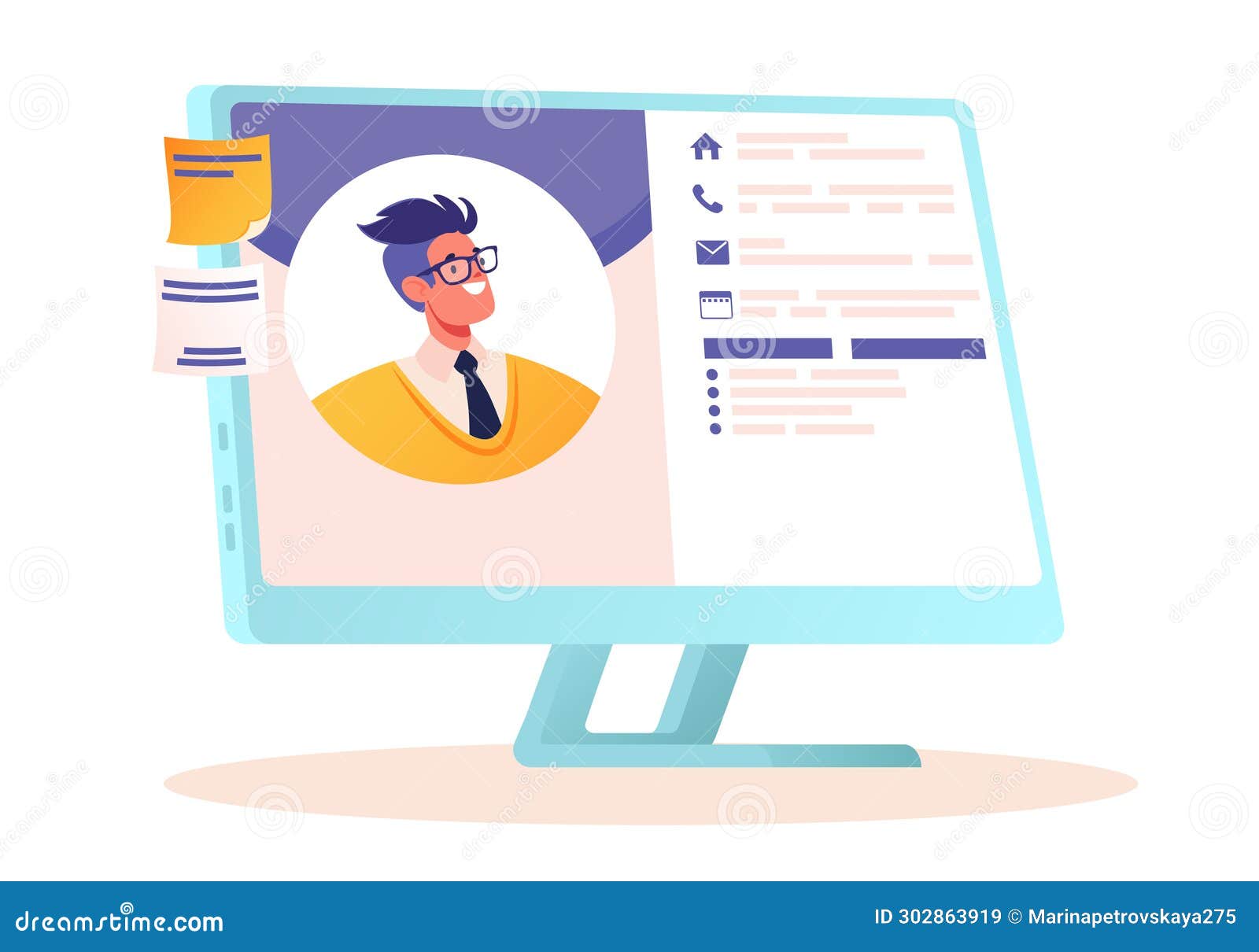 Resum Cartoons, Illustrations & Vector Stock Images - 15 Pictures to ...