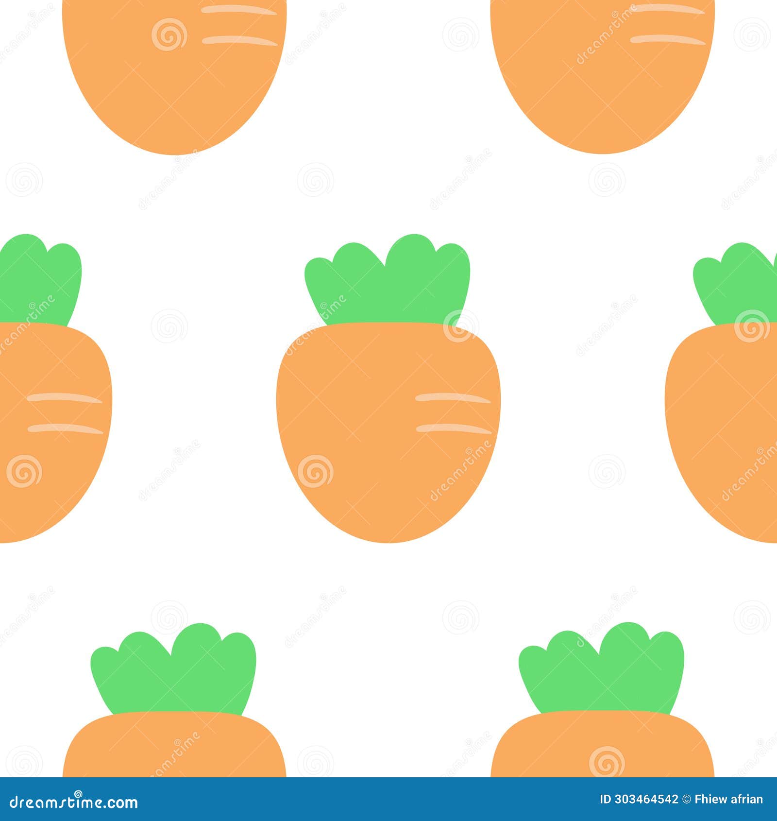 Seamless Carrot Pattern for Fabric Prints, Textiles, Gift Wrapping ...