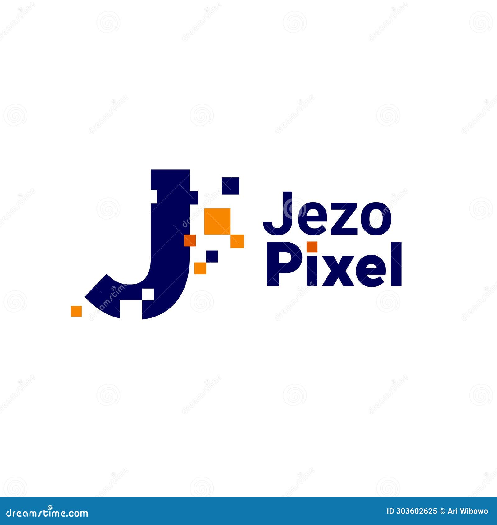 J Letter Pixel Mark Digital 8 Bit Stock Vector - Illustration of logo ...