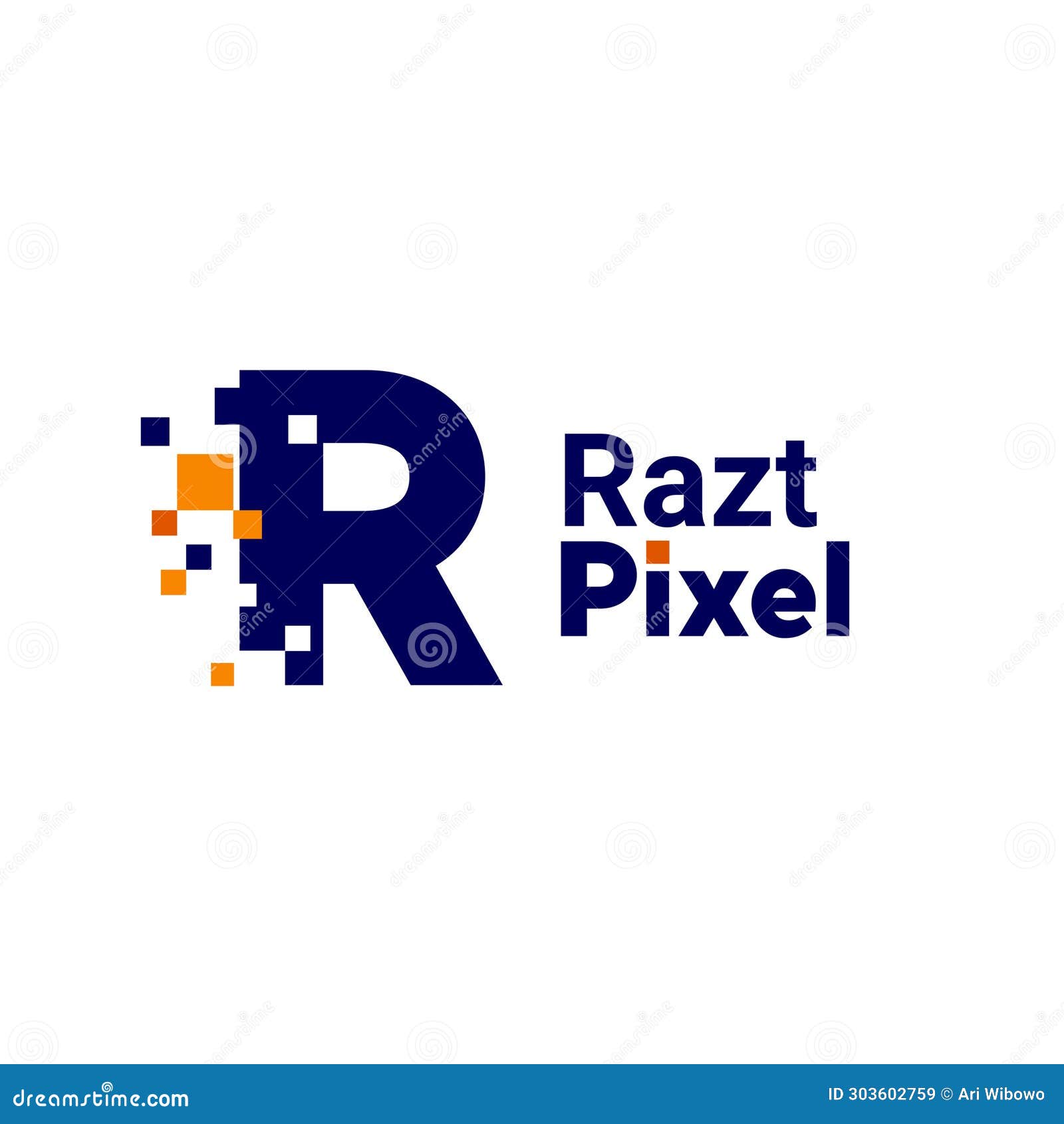 R Letter Pixel Mark Digital 8 Bit Stock Vector - Illustration of design ...