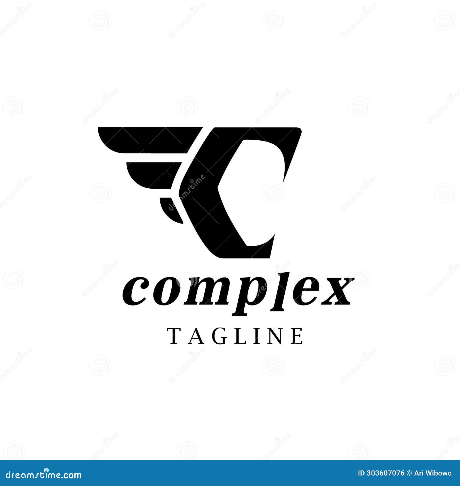 Point Letter C Logo stock vector. Illustration of electric - 303607076