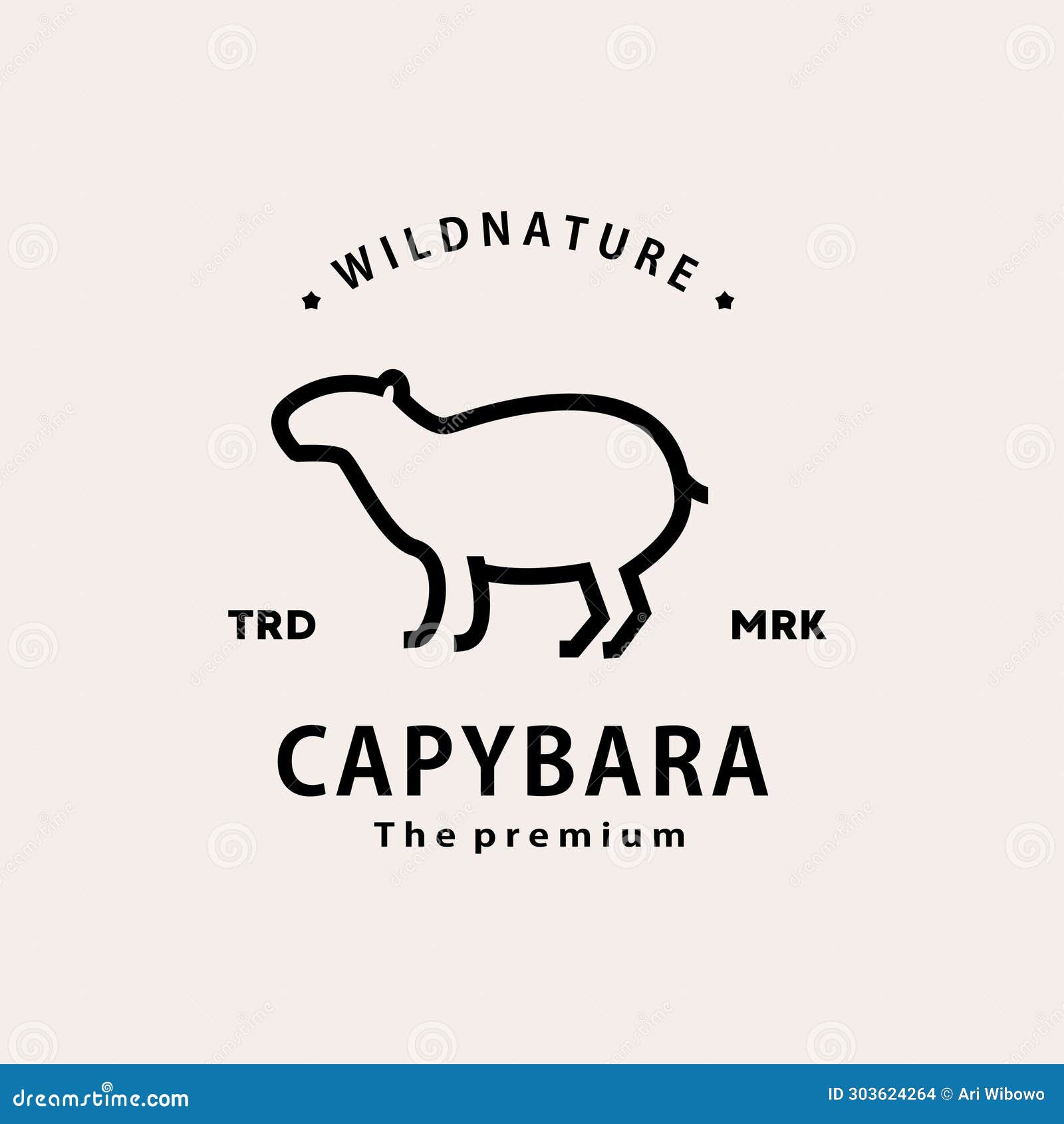 Capybara Logo. Isolated Capybara On White Background Vector ...