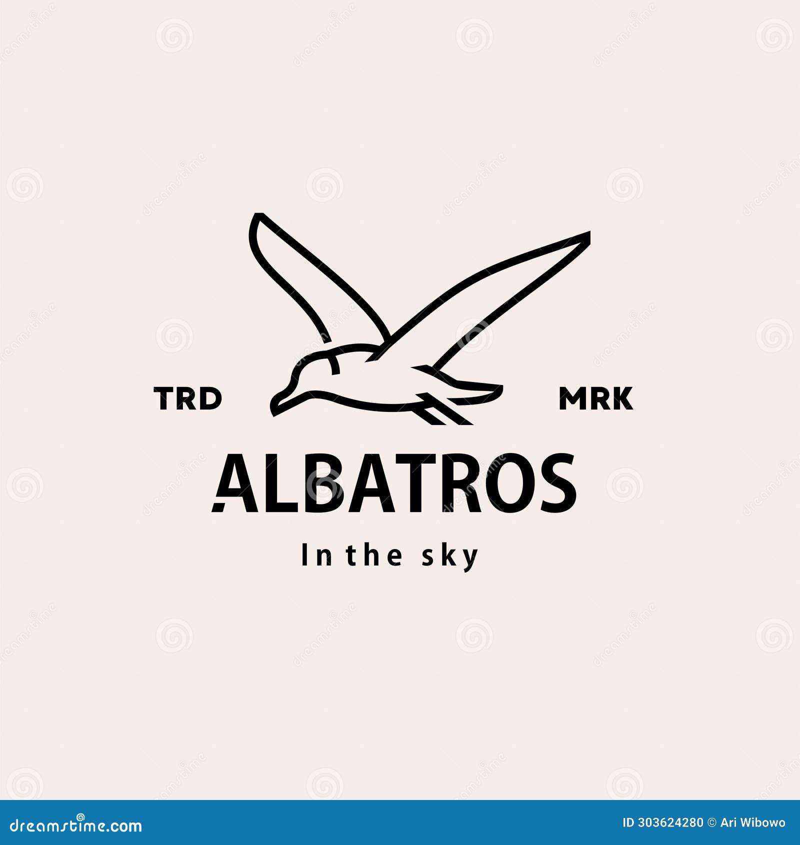 Albatros Logo Design Premium Vector, Bird Icon | CartoonDealer.com ...