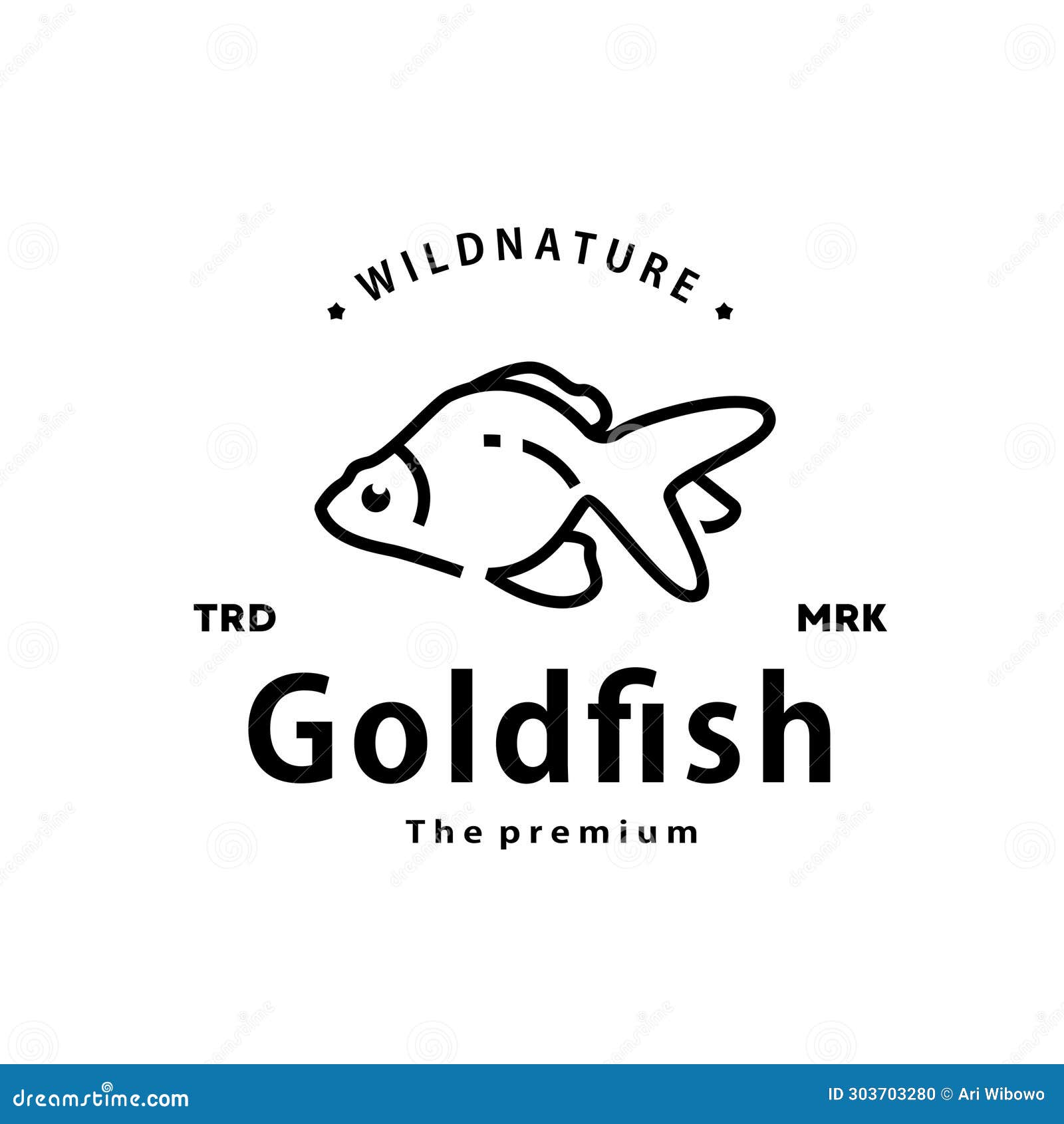 GoldFish Logo Vector | CartoonDealer.com #76644898